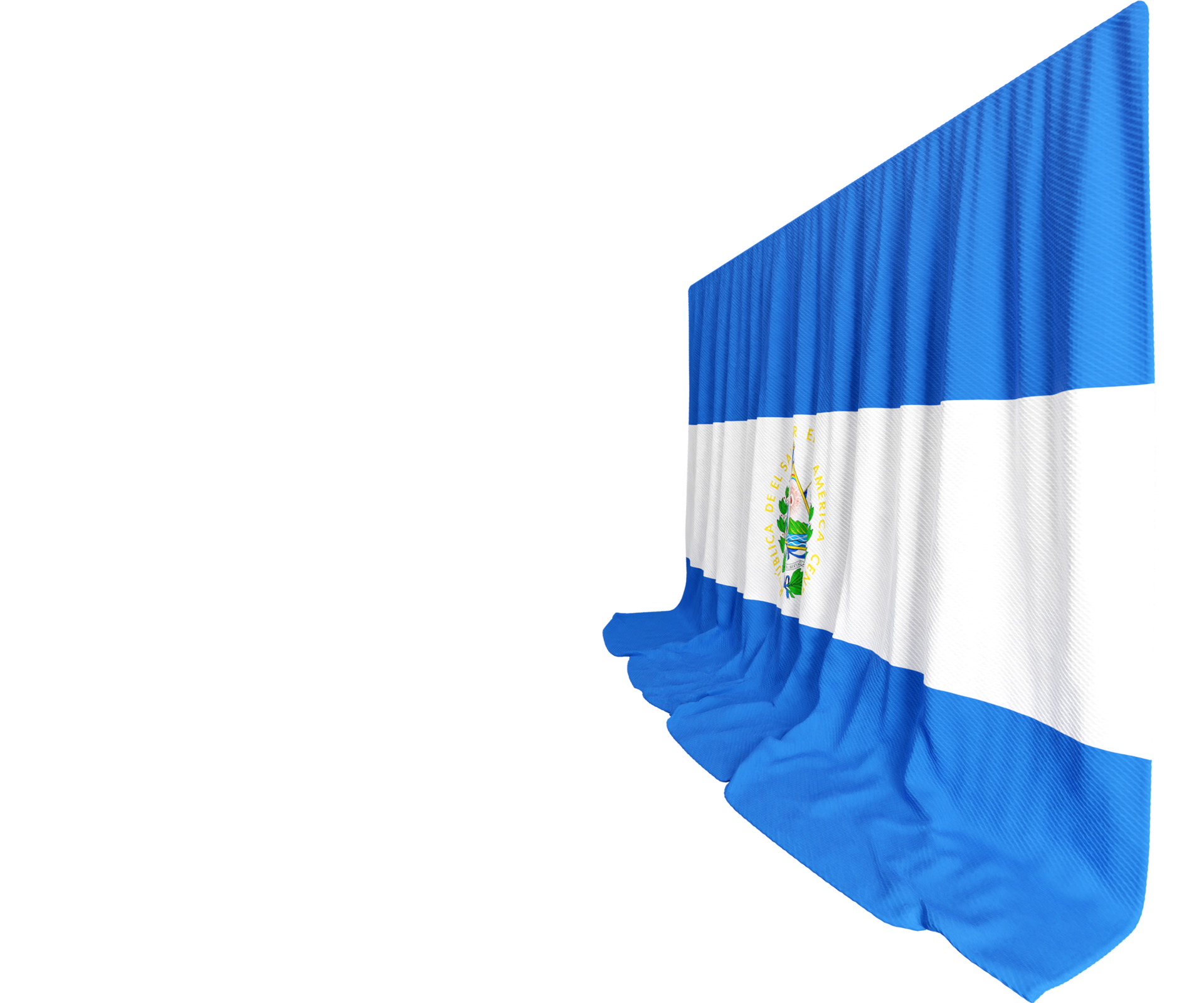 Salvadoran Flag Curtain In 3D Rendering El Salvador s Vibrant Soul salvadoran-flag-curtain-in-3d-rendering-el-salvador-s-vibrant-soul