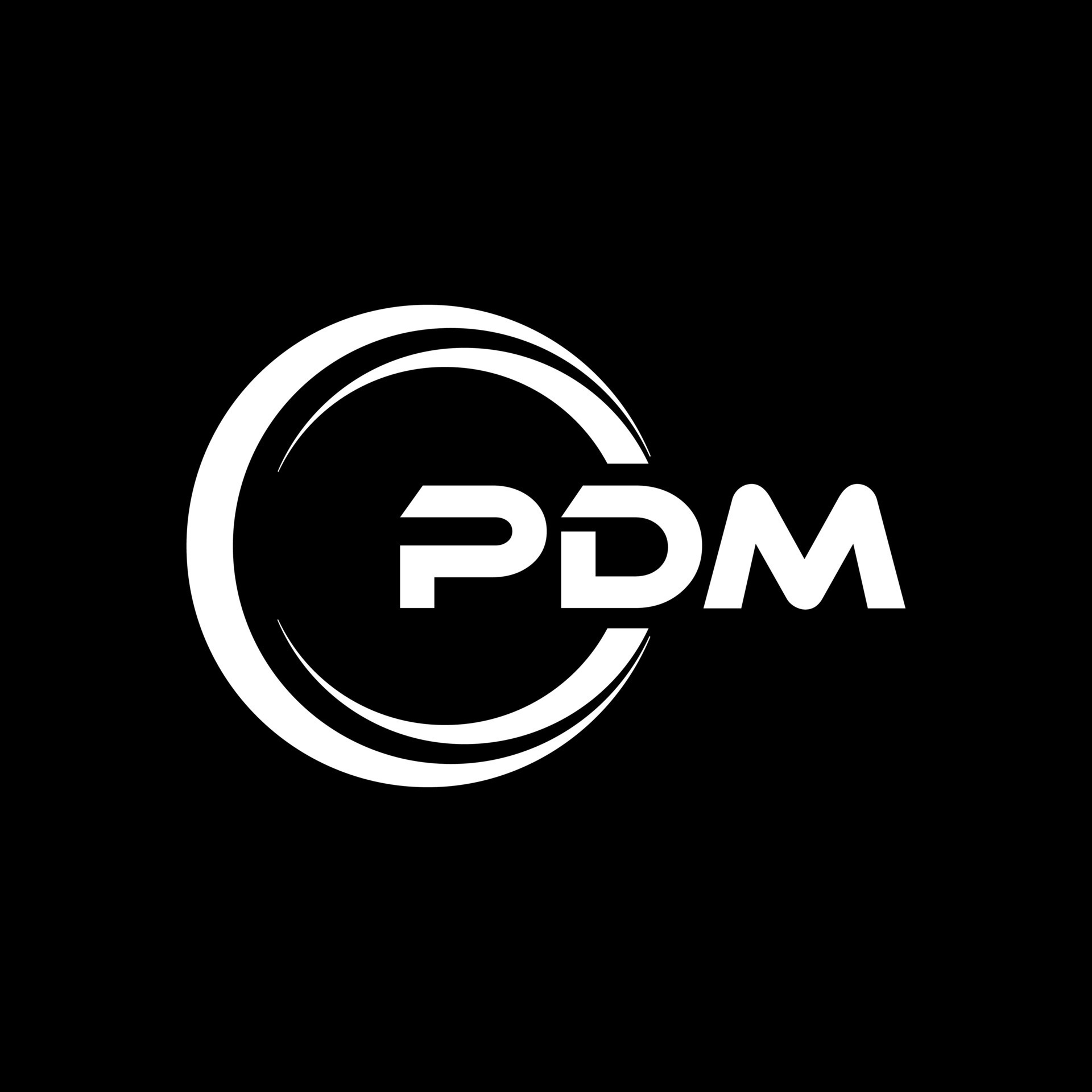 pdm letra logo diseño, inspiración para un único identidad. moderno elegancia y creativo diseño ...