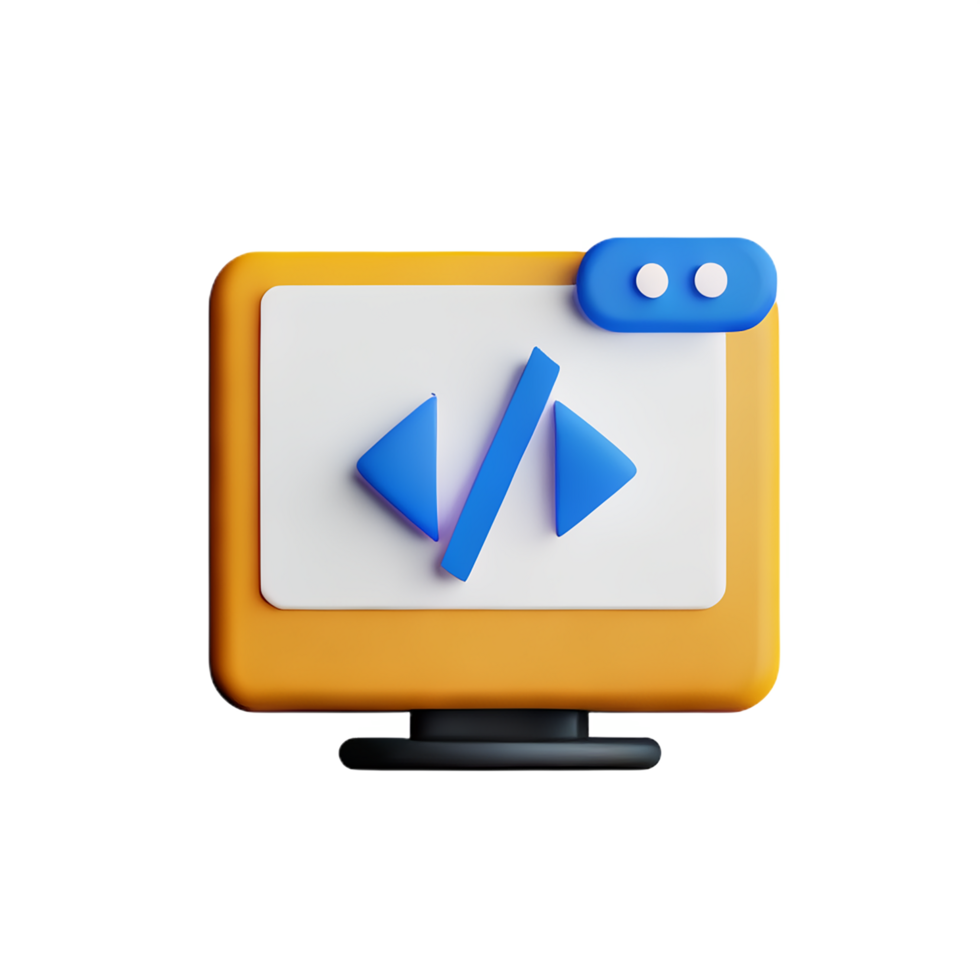 coding 3d rendering icon illustration 28587717 PNG