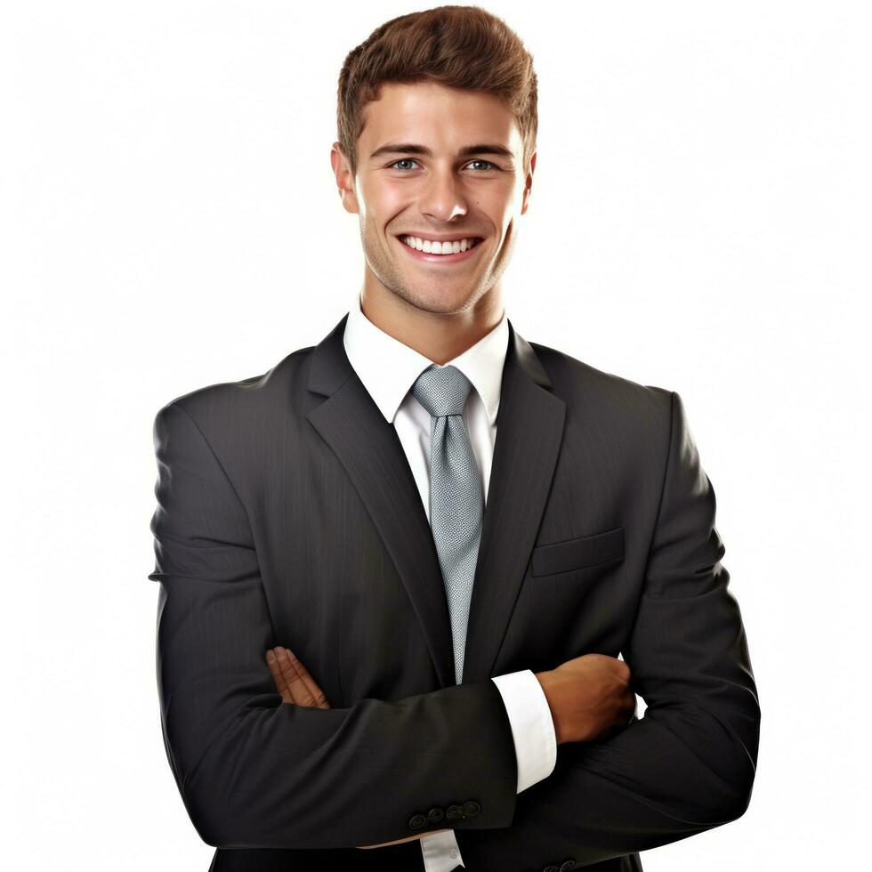 Young smiling businessman isolated. 28595523 Stock Photo at Vecteezy