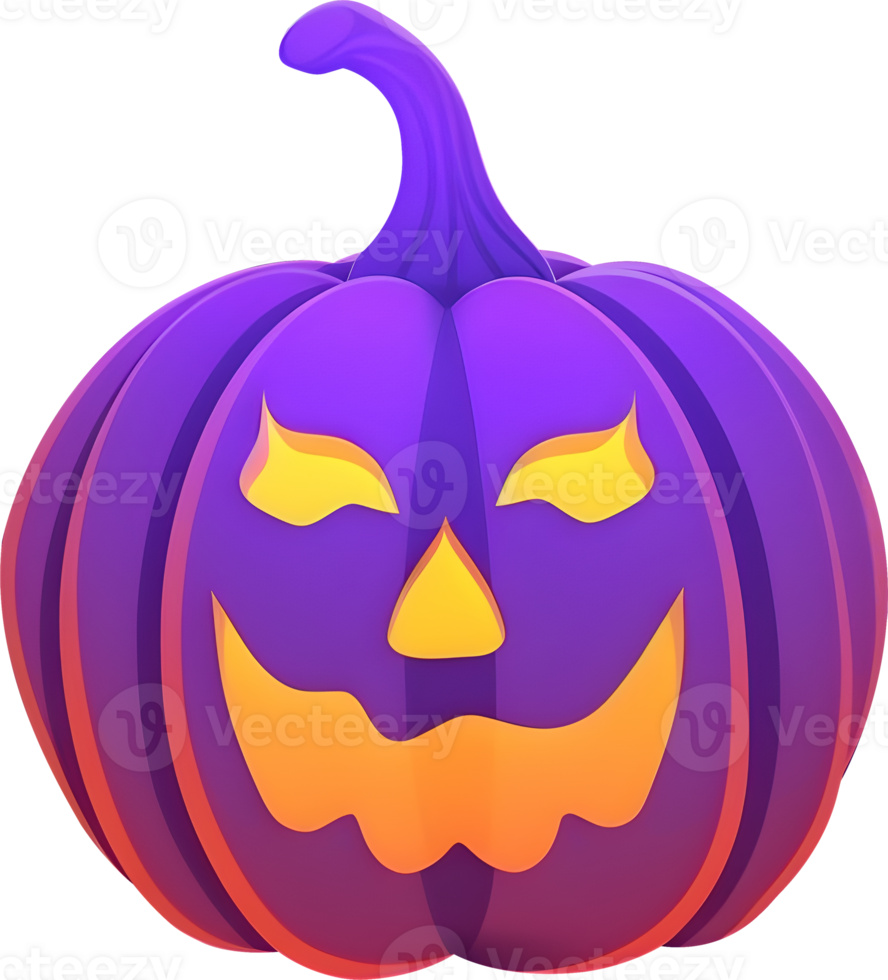 Halloween Pumpkin Jack O Lantern Png File No Background Ai Generated