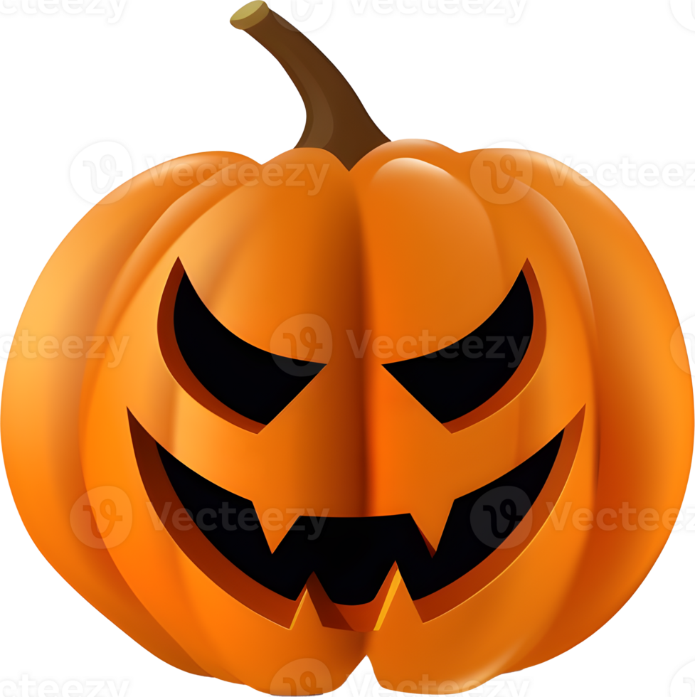 Halloween Pumpkin Jack O Lantern Png File No Background Ai Generated