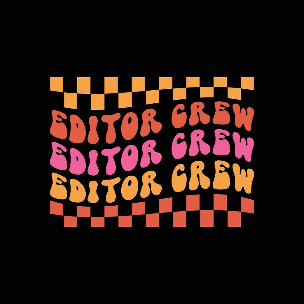 Editor Crew Groovy 28597744 Vector Art At Vecteezy