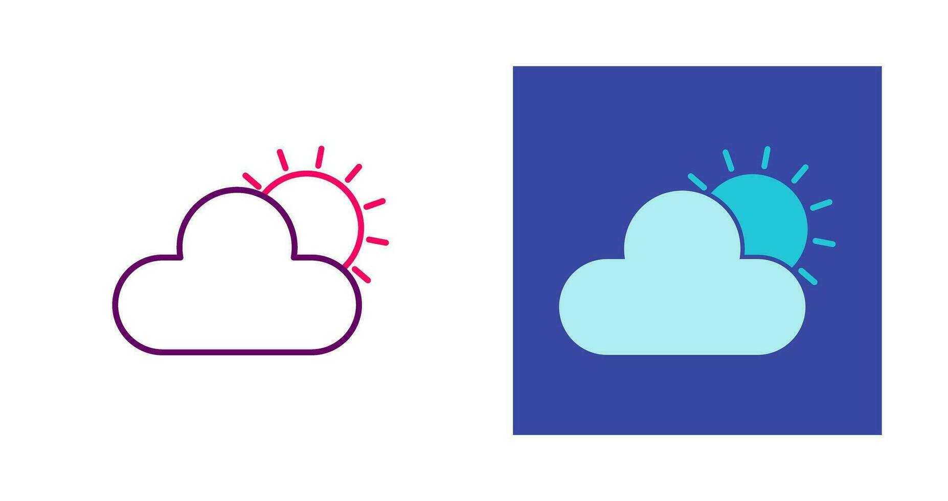 Sun Cloud Vector Icon 28608082 Vector Art at Vecteezy