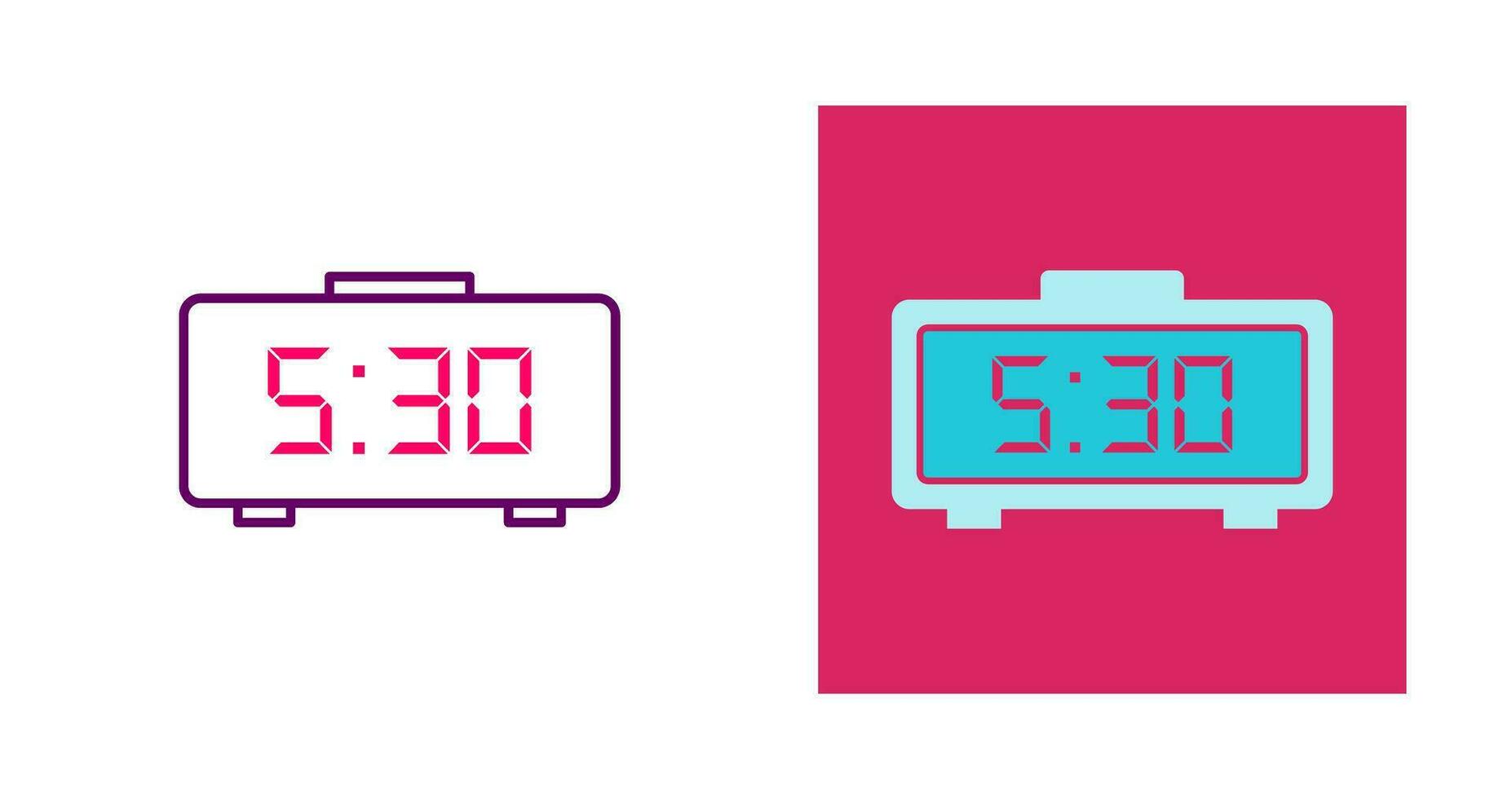 Digital Clock Vector Icon 28608607 Vector Art at Vecteezy