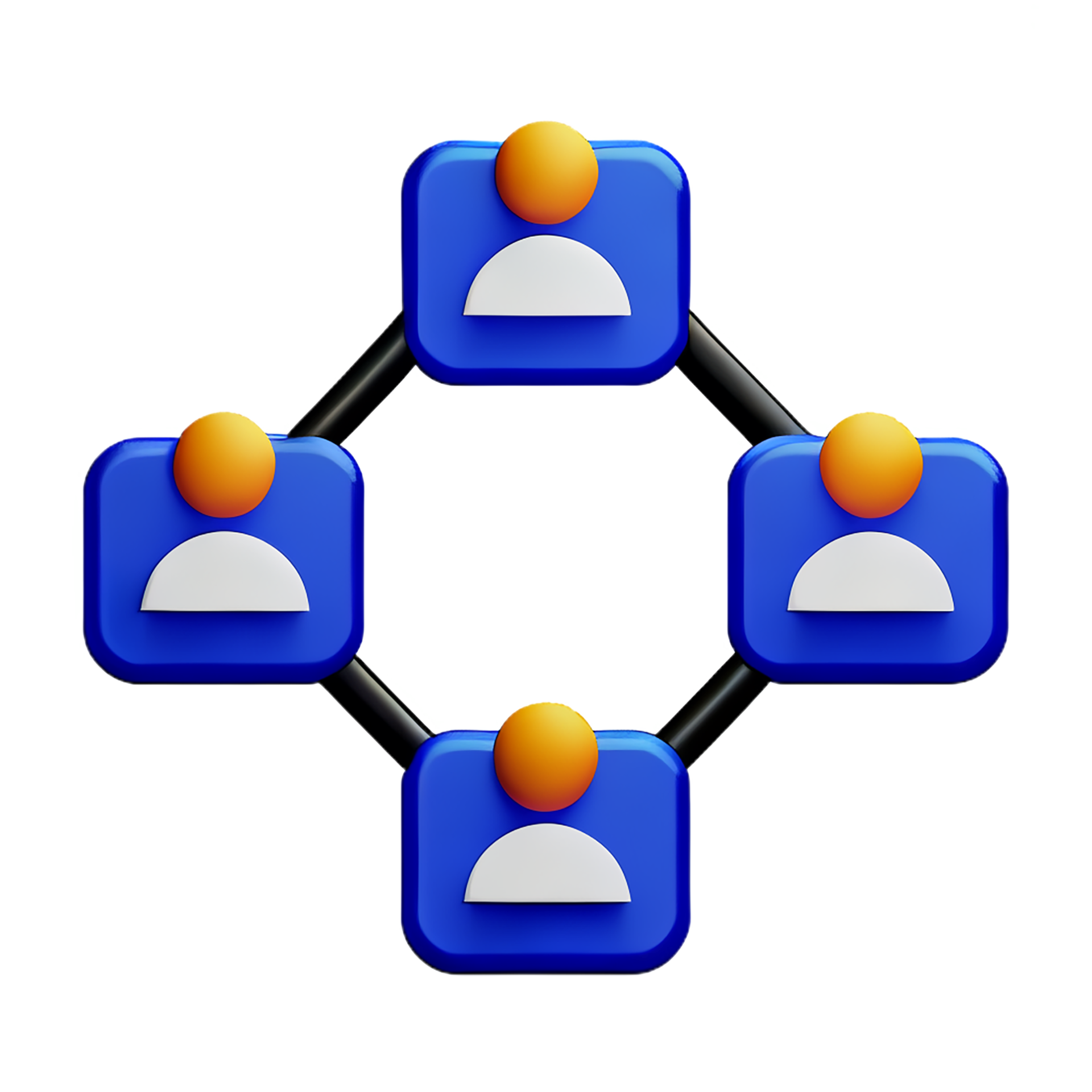 Network 3d Rendering Icon Illustration 28612010 Png