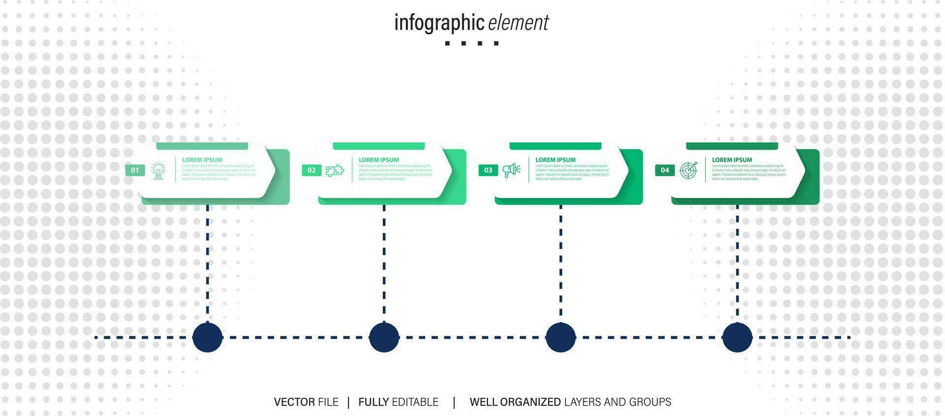 Business data visualization timeline infographic icons designed for ...