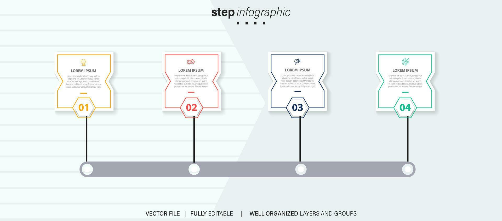 Set Of Infographics Elements Data Visualization Template Design Vector