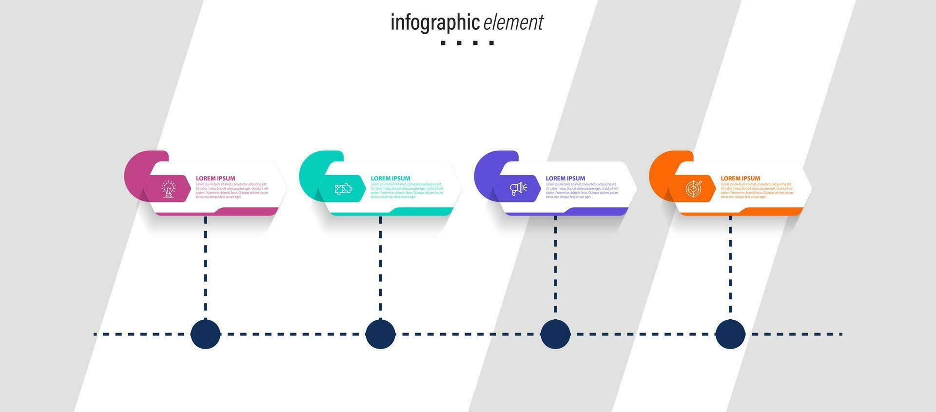 Business data visualization timeline infographic icons designed for ...