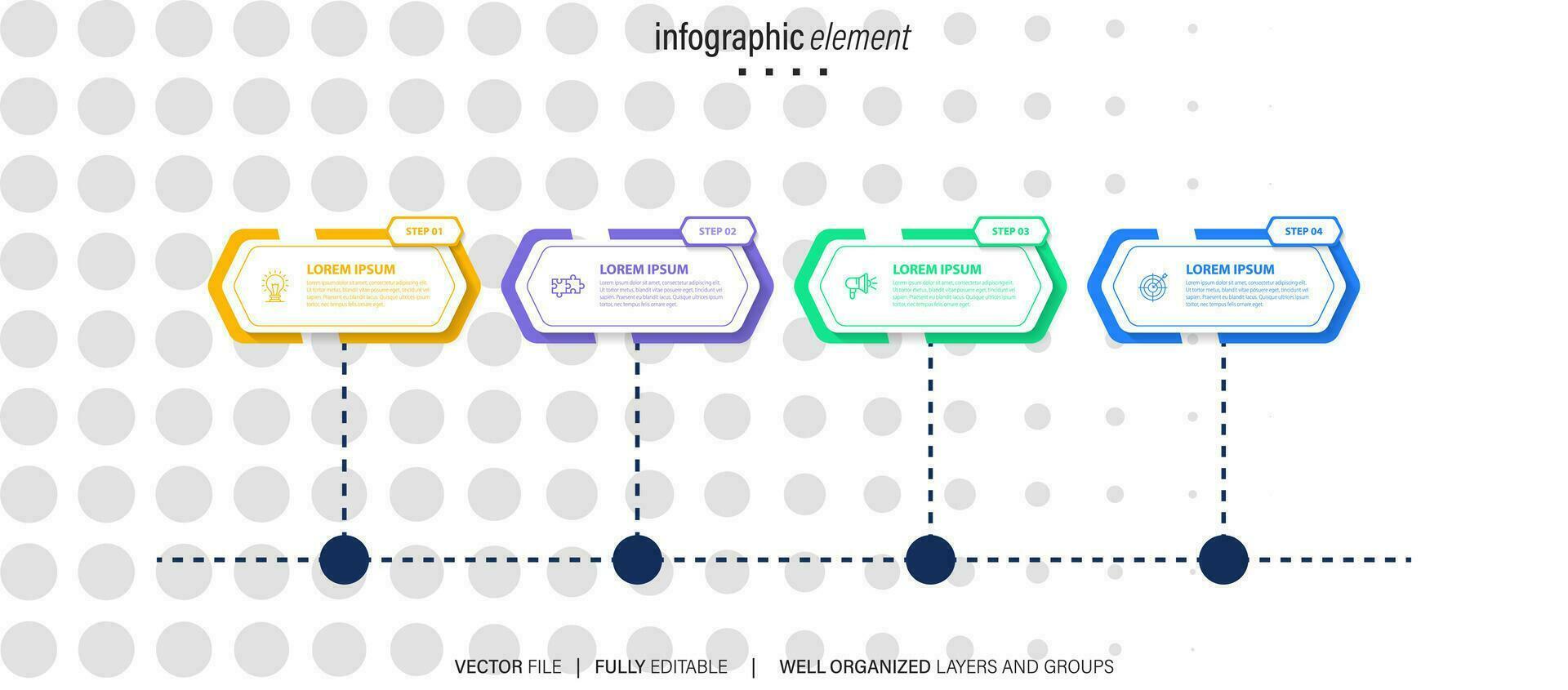 Business data visualization timeline infographic icons designed for ...
