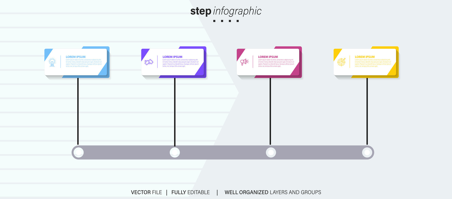 Infographic Timeline Template with icons 28618900 Vector Art at Vecteezy