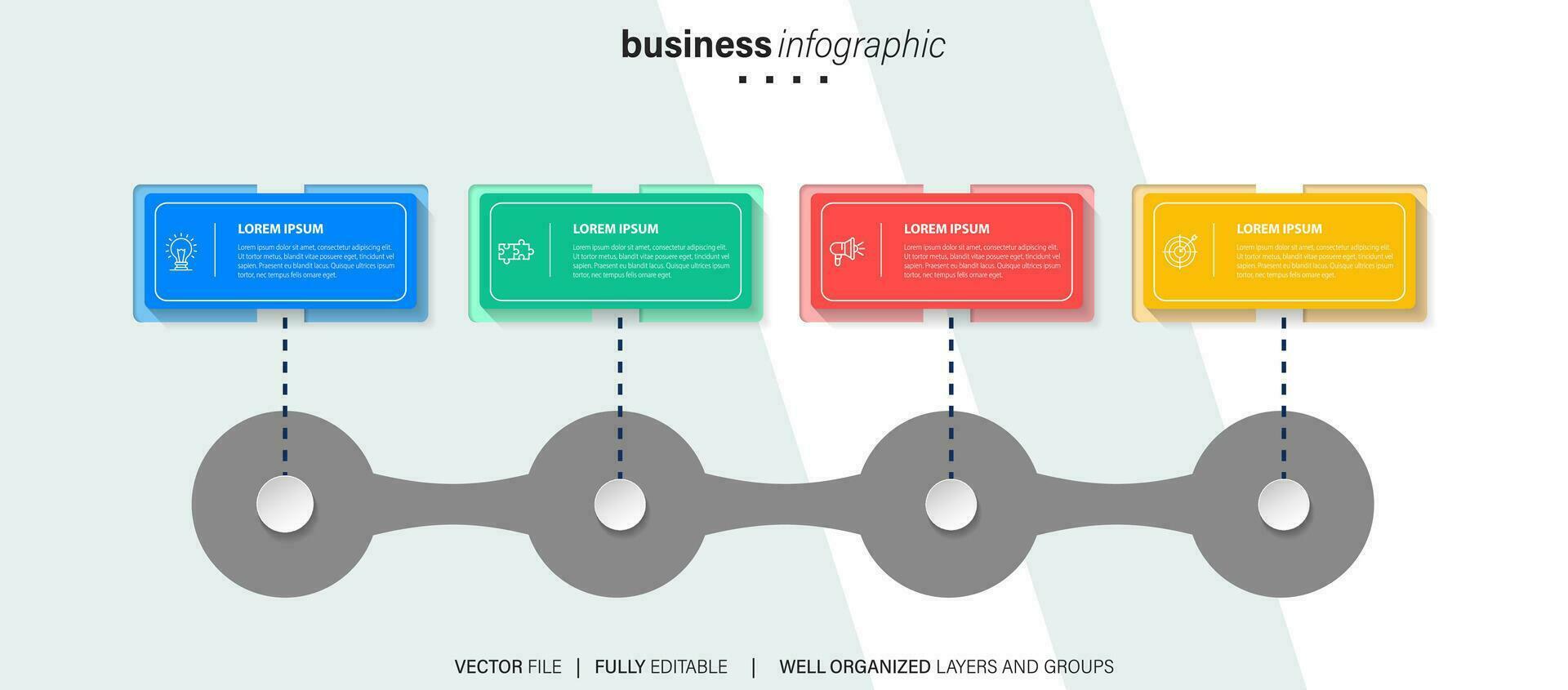 Steps business data visualization timeline process infographic template ...