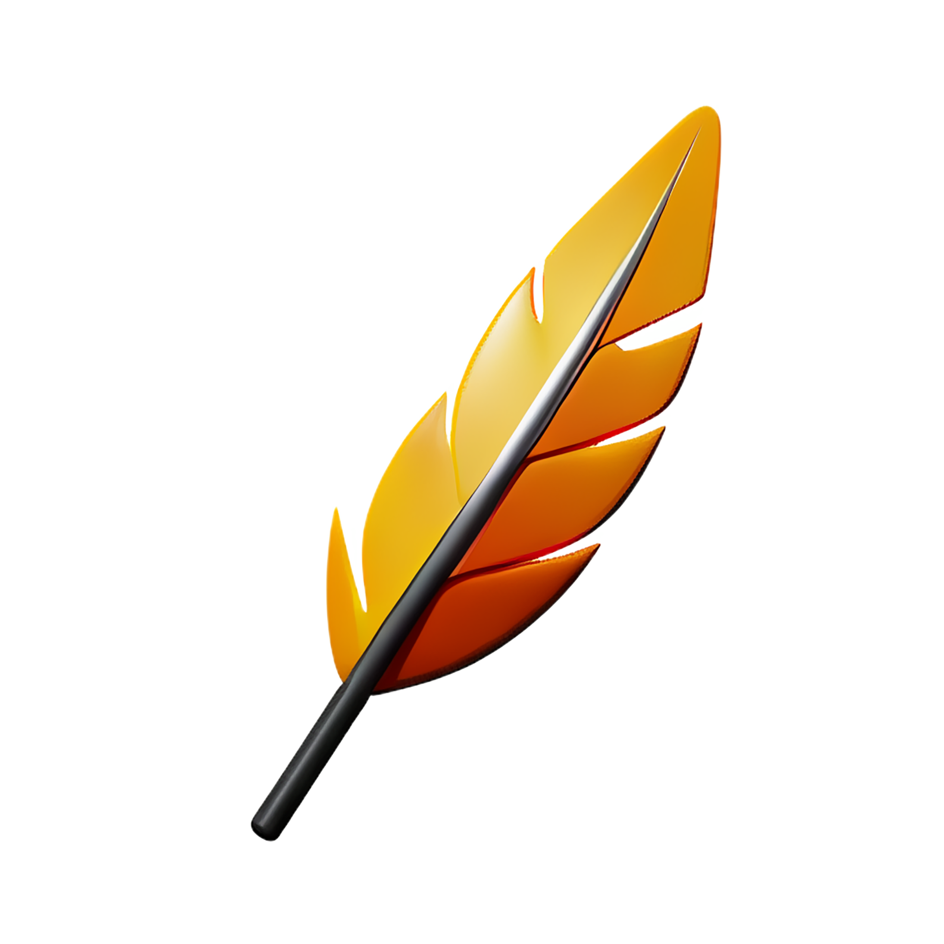 feather 3d rendering icon illustration 28619848 PNG