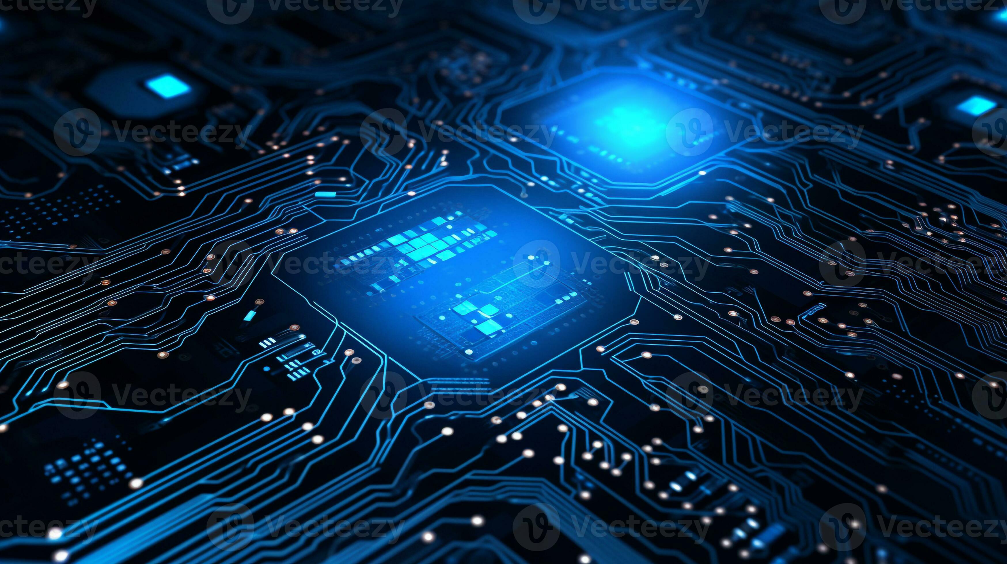 Circuit programming in blue background 28621696 Stock Photo at Vecteezy
