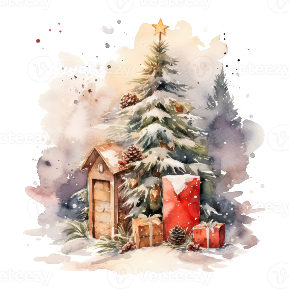 Watercolor Christmas clipart 28622451 PNG