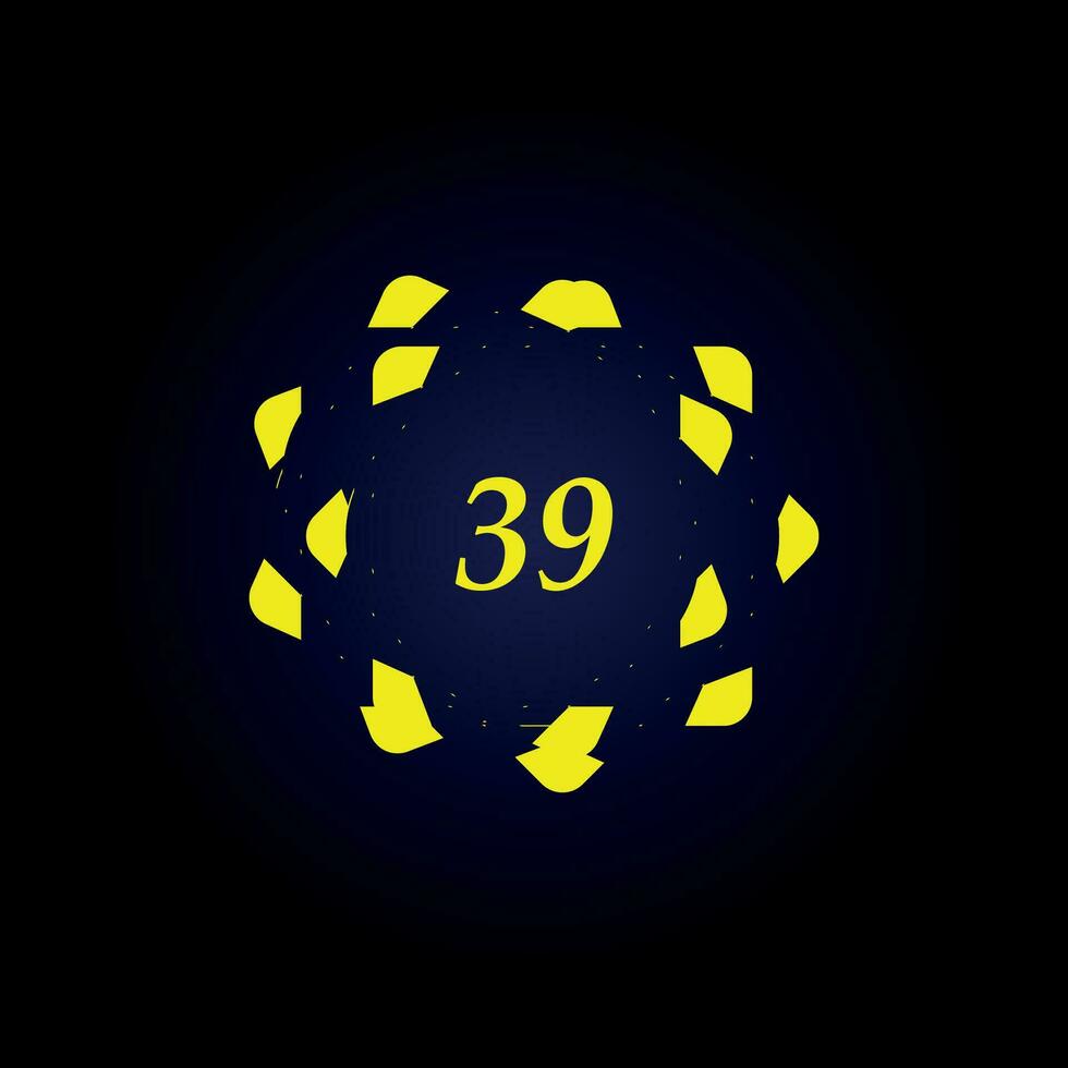 Number logo design template 28624432 Vector Art at Vecteezy