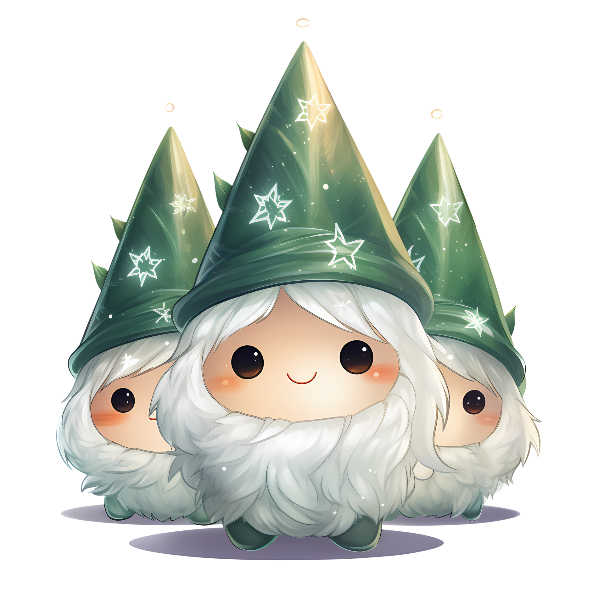 Cute Merry Christmas Trees Clipart Illustration Ai Generative 28626329 Png