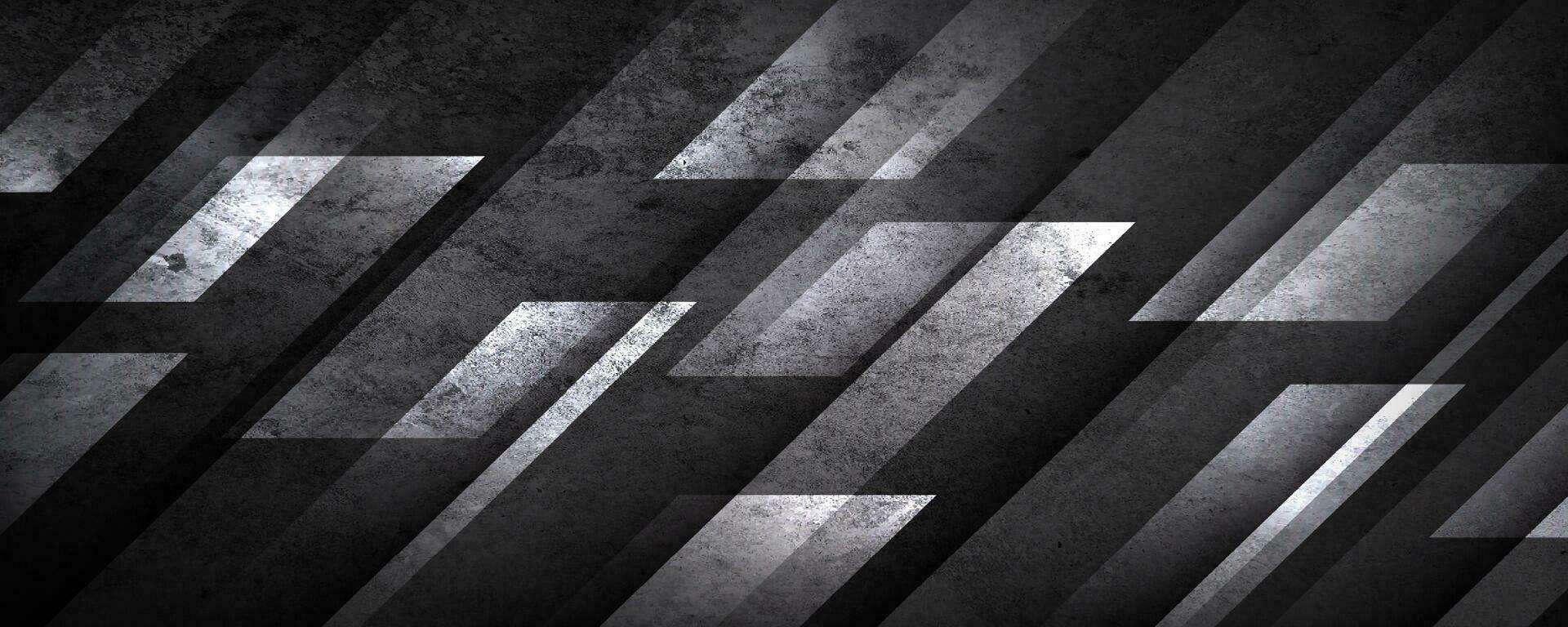 3d Gray Techno Abstract Background Overlap Layer On Dark Space With