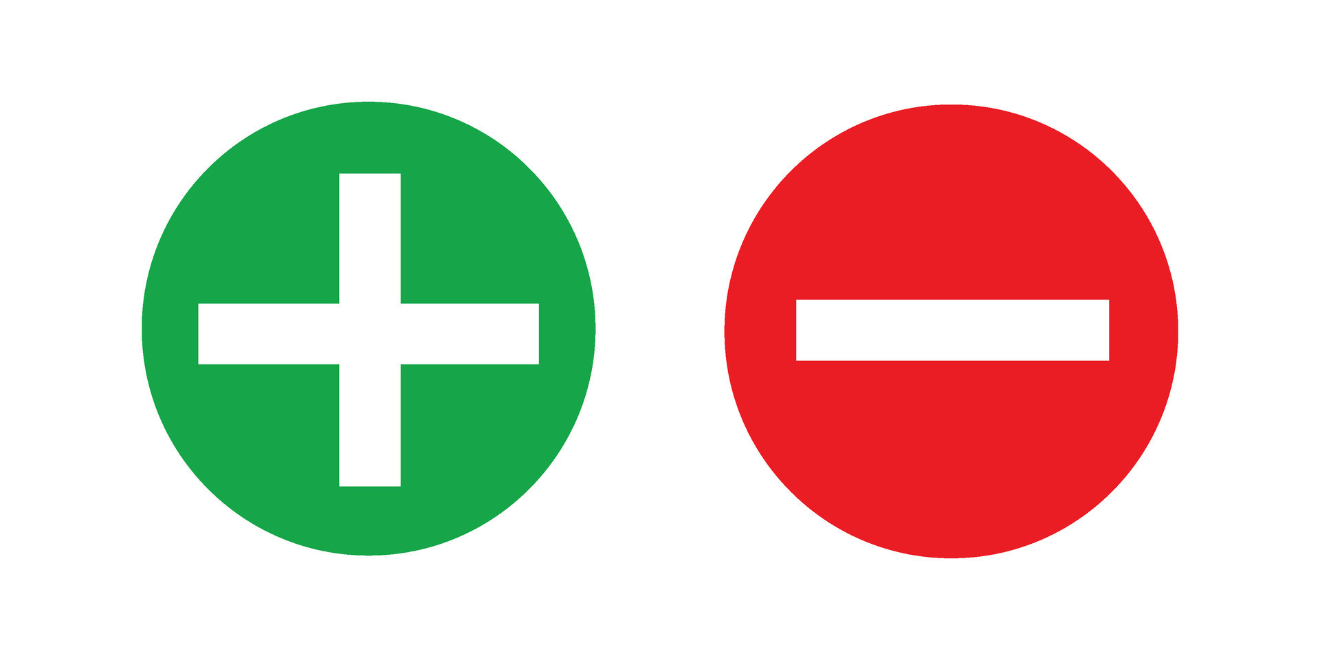 vector of simple plus and minus signs. 28627274 Vector Art at Vecteezy