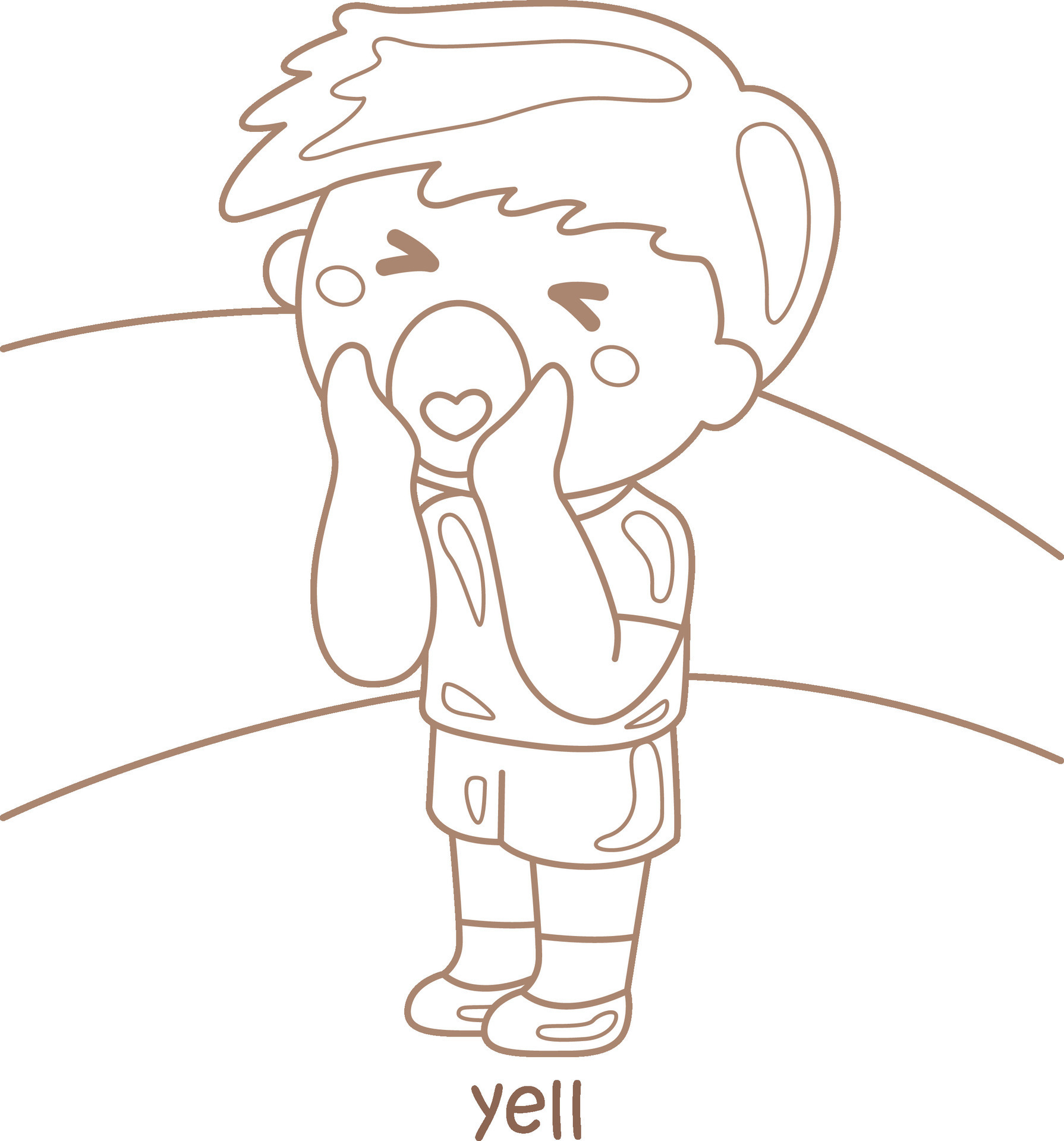Alphabet Y For Yell Vocabulary School Lesson Cartoon Coloring Pages for ... Alphabet Y For Yell Vocabulary School Lesson Cartoon Coloring Pages for ...