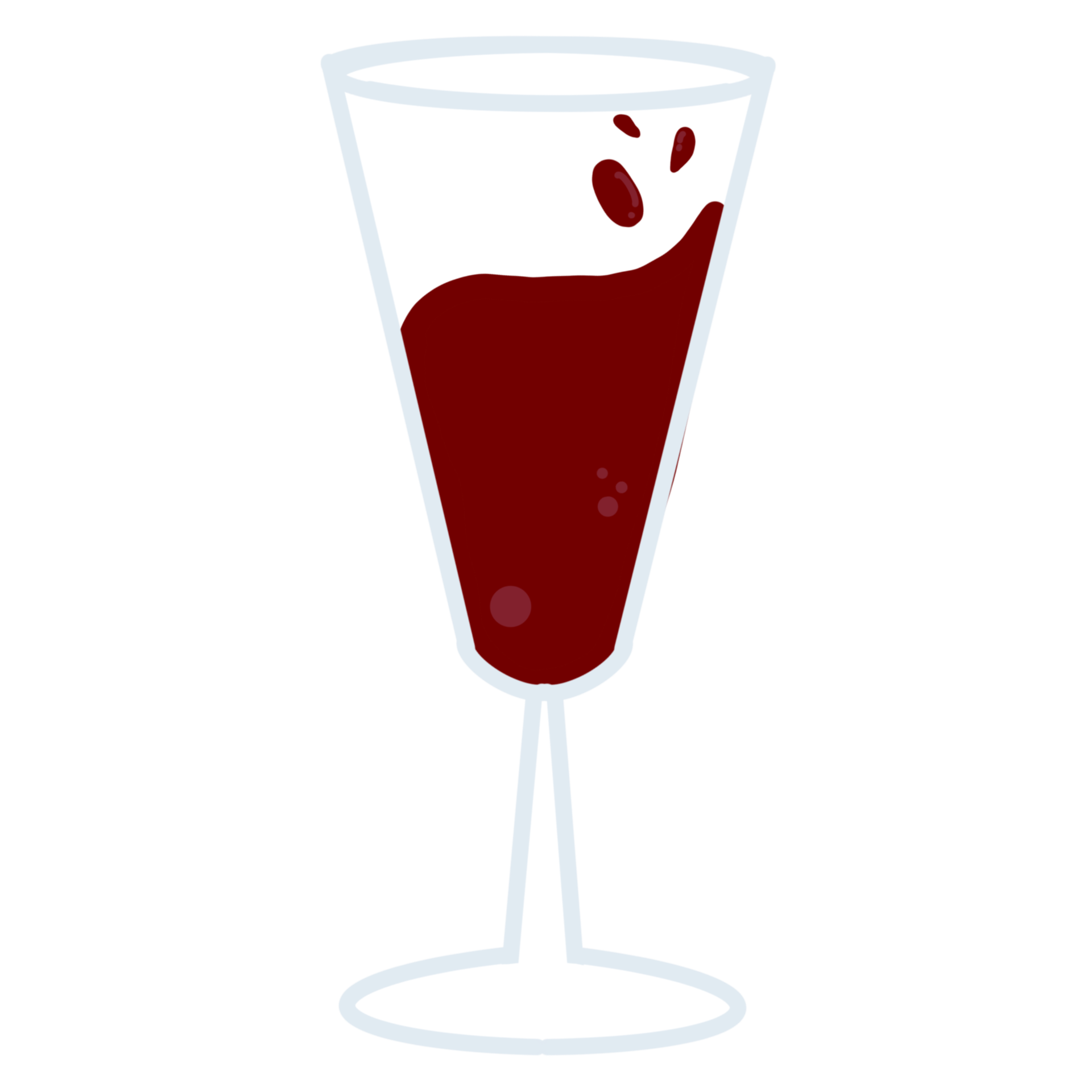 Tall Wine Drinking Glass 28629554 Png