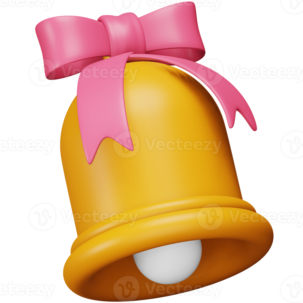Jingle Bell 3d Rendering Isometric Icon 28631068 Png