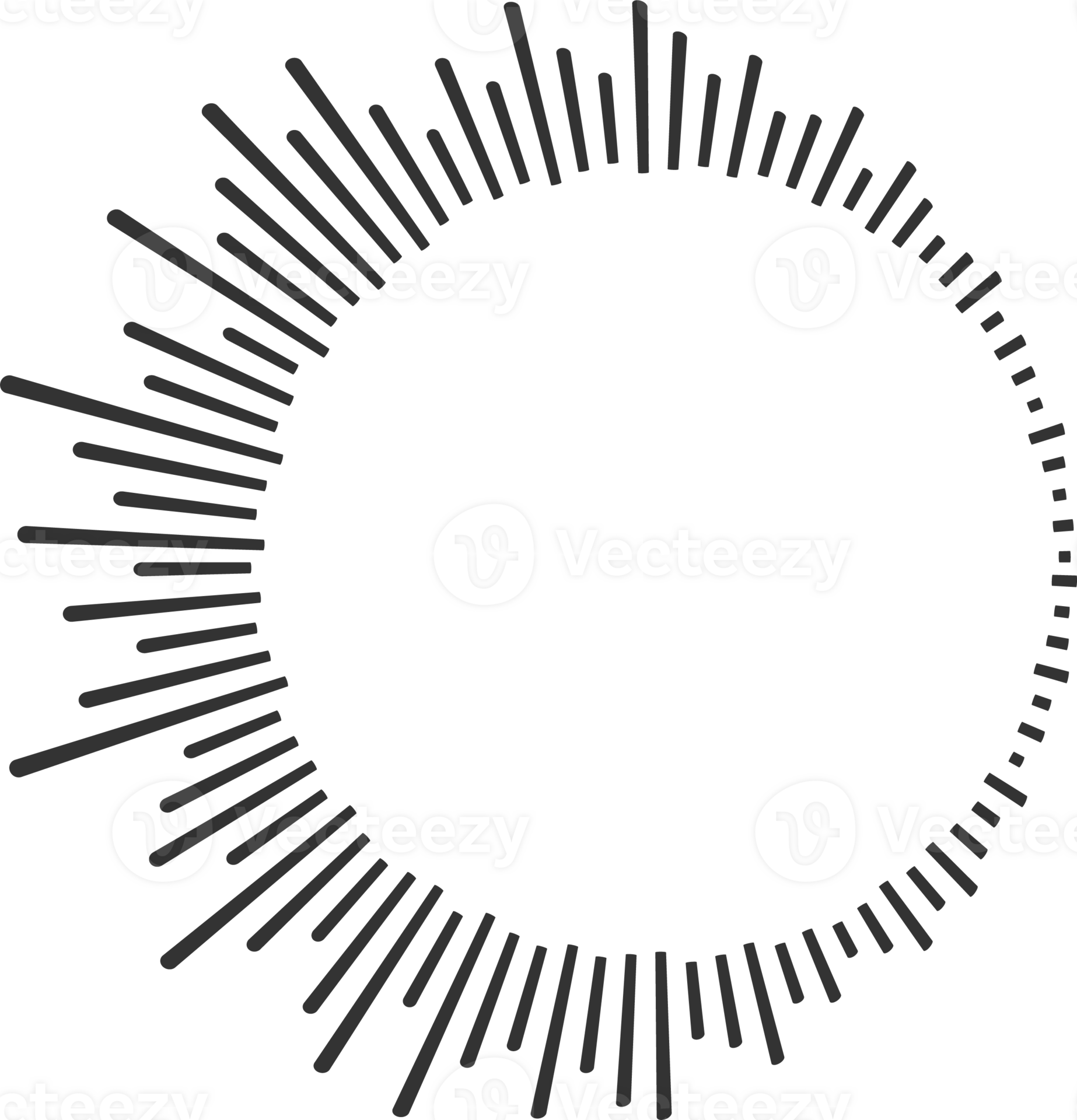 Circle Sound Wave Audio Music Equalizer Round Circular Icon Spectrum Radial Pattern And