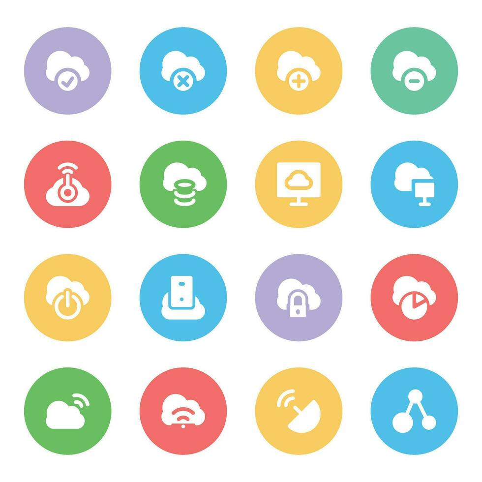 Set of Cloud Computing Flat Icons 28632510 Vector Art at Vecteezy Set of Cloud Computing Flat Icons 28632510 Vector Art at Vecteezy