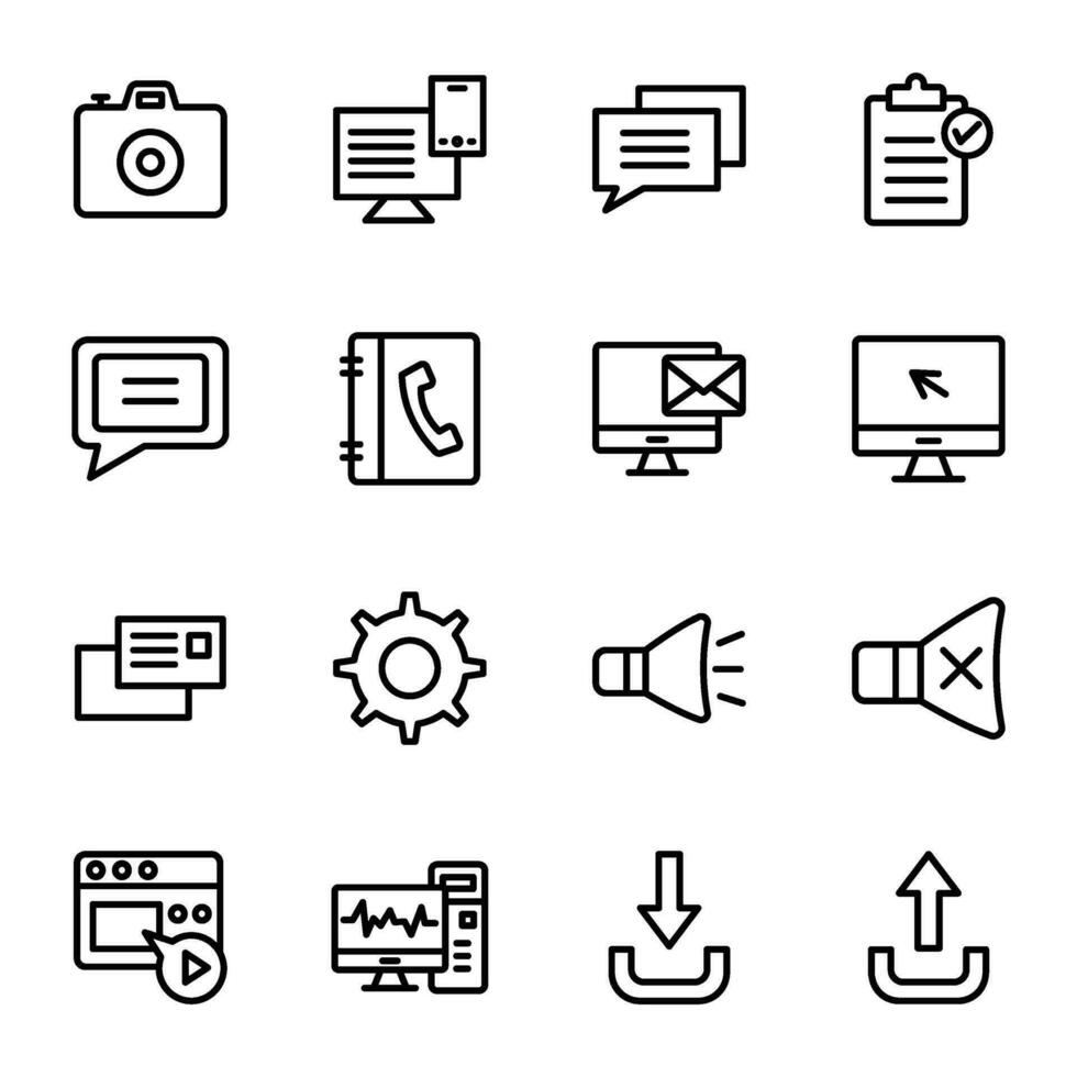 Web Design Line Vector Icons 2 28636403 Vector Art at Vecteezy
