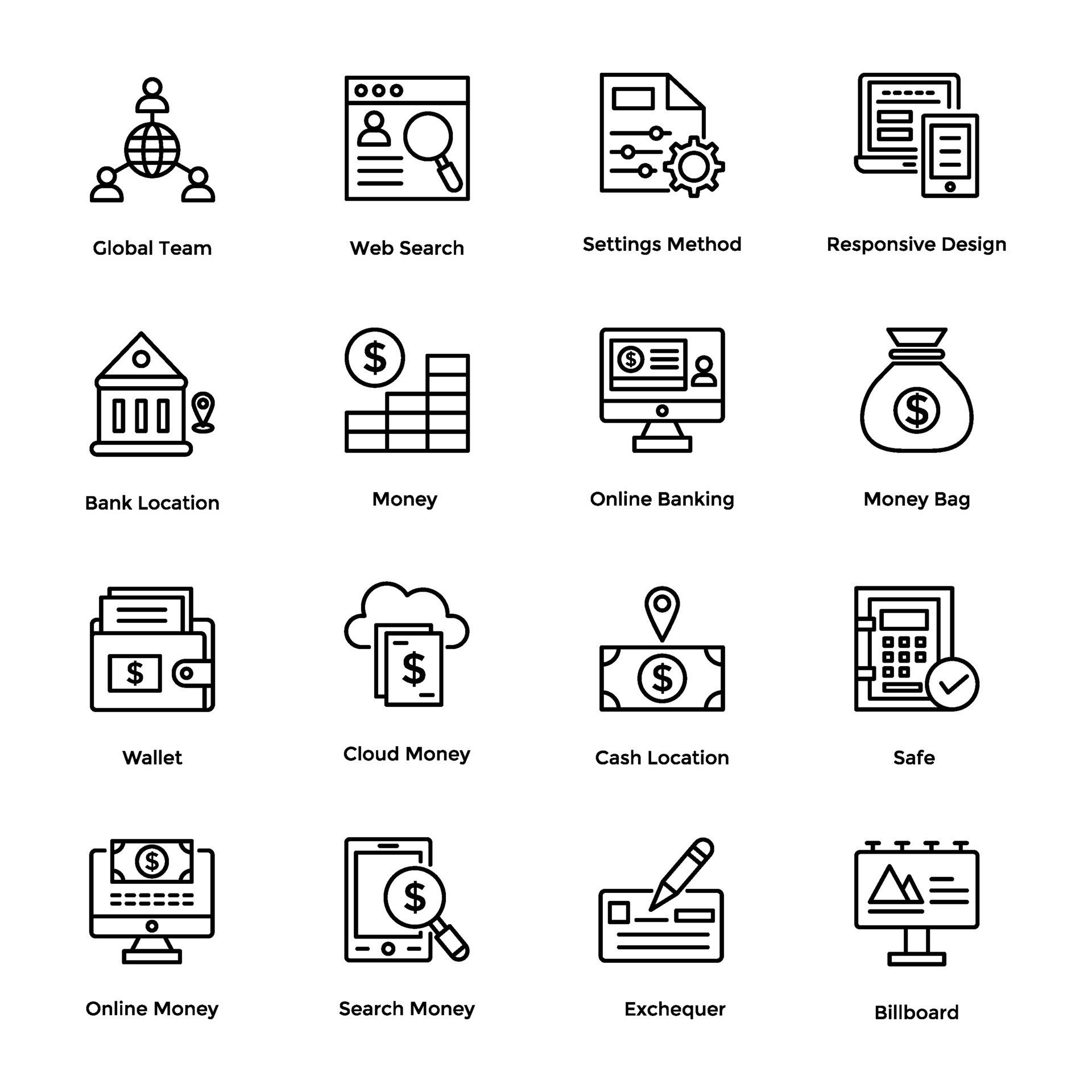 Business and Financial Vector Icons 9 28636575 Vector Art at Vecteezy