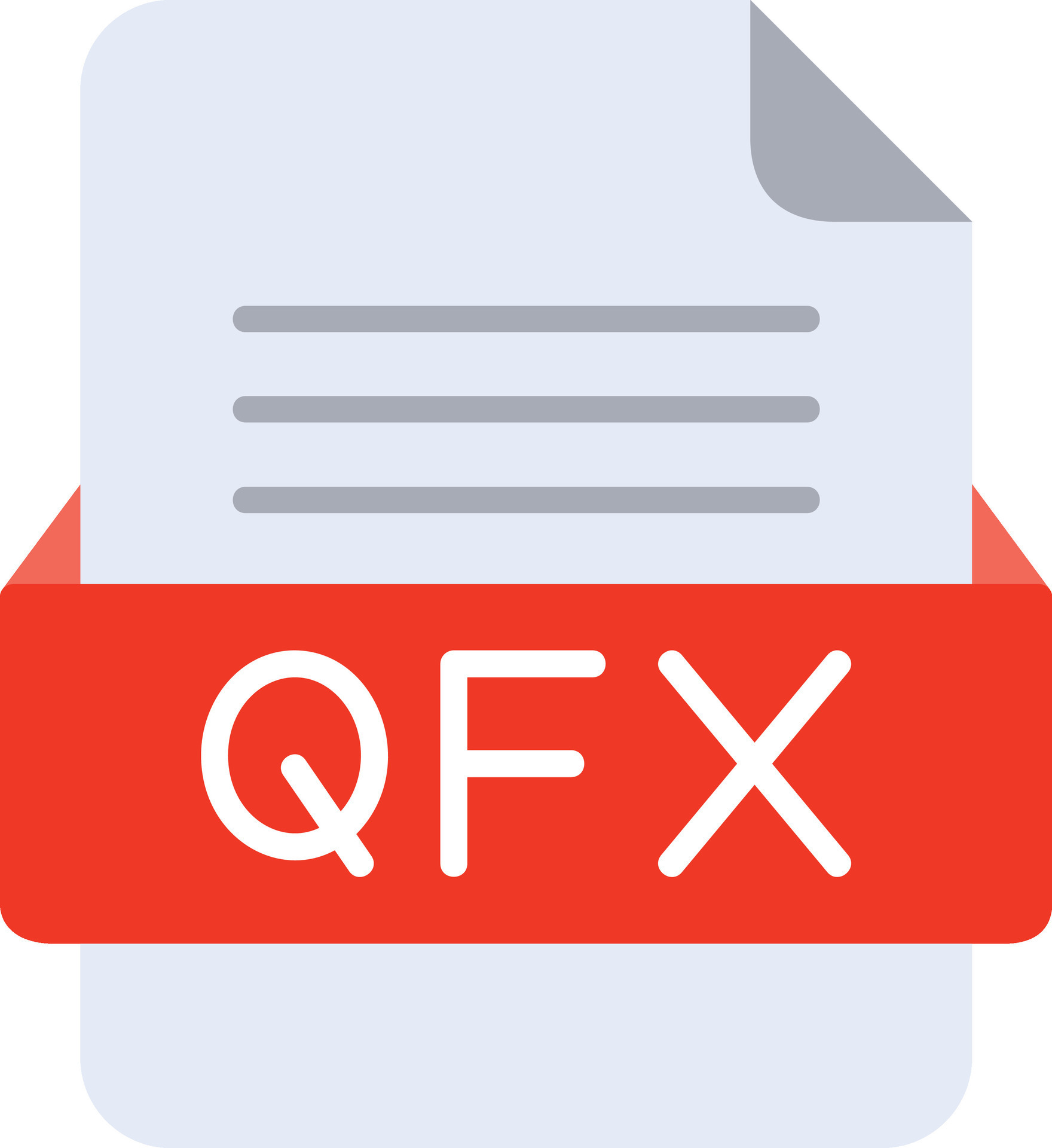 Qfx File Format Line Icon 28642943 Vector Art At Vecteezy