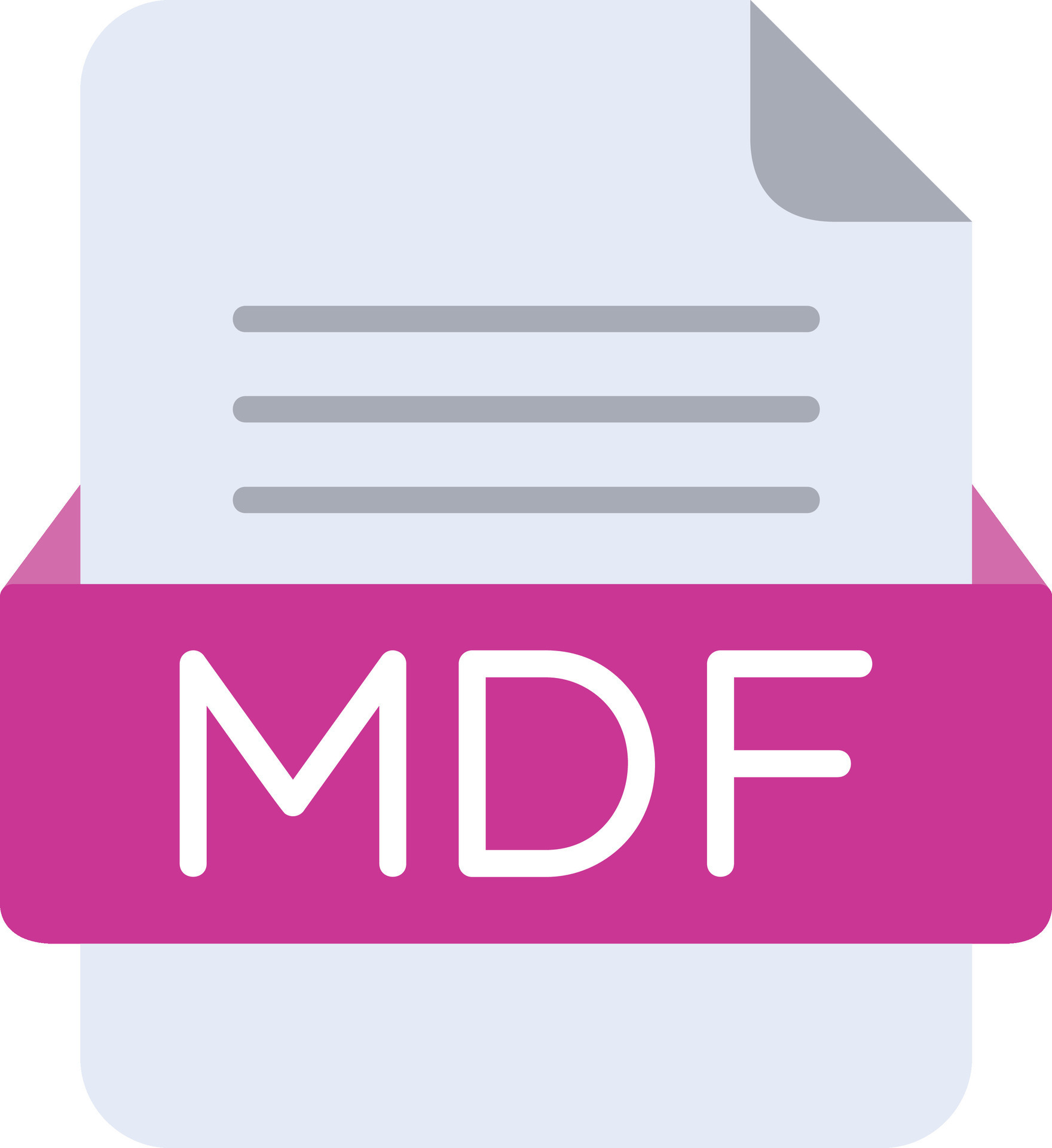 Mdf File Format Line Icon 28643003 Vector Art At Vecteezy