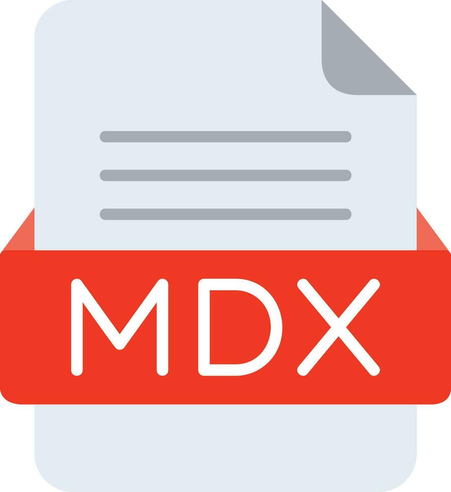 Mdx File Format Line Icon 28643014 Vector Art At Vecteezy