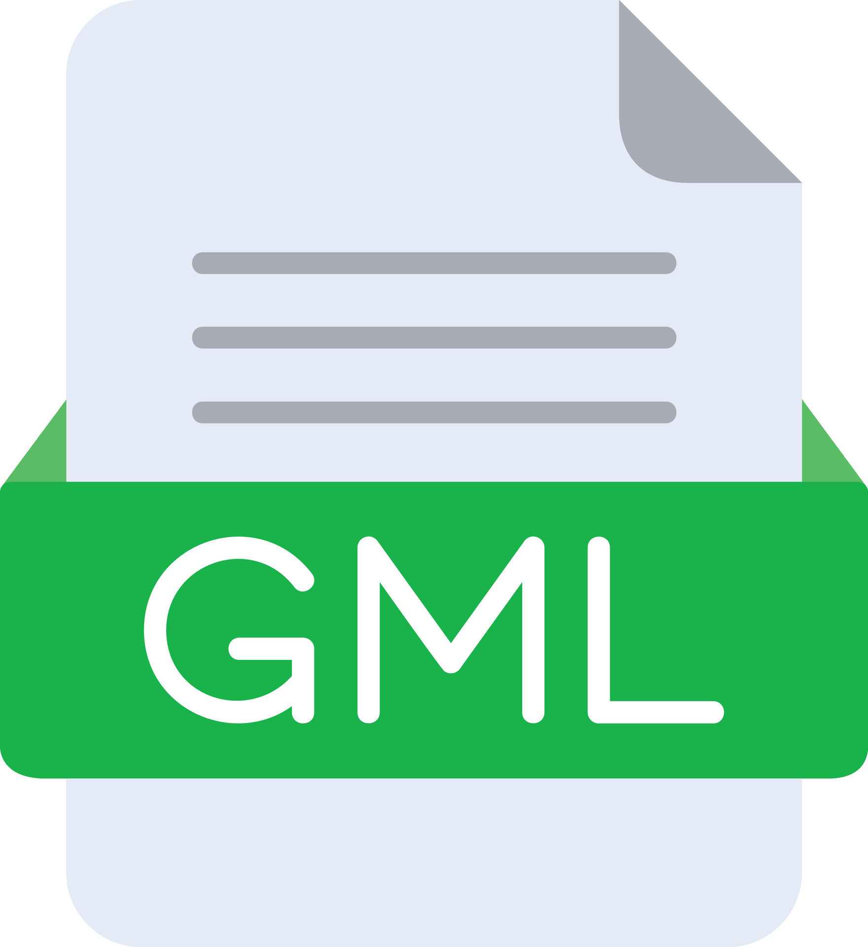 Gml File Format Line Icon 28643021 Vector Art At Vecteezy