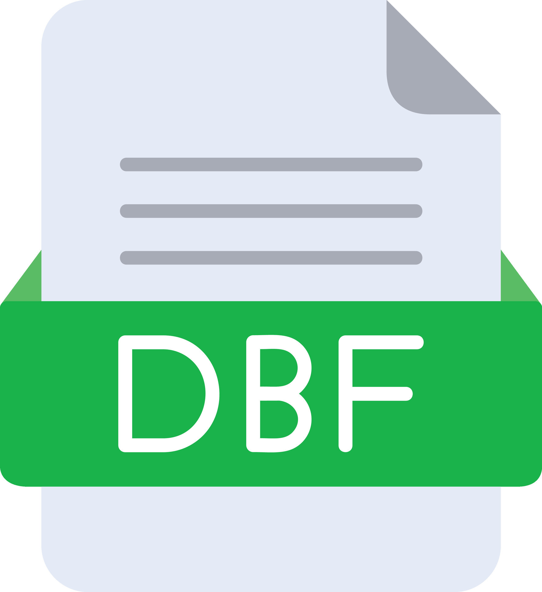 Dbf File Format Line Icon 28643232 Vector Art At Vecteezy