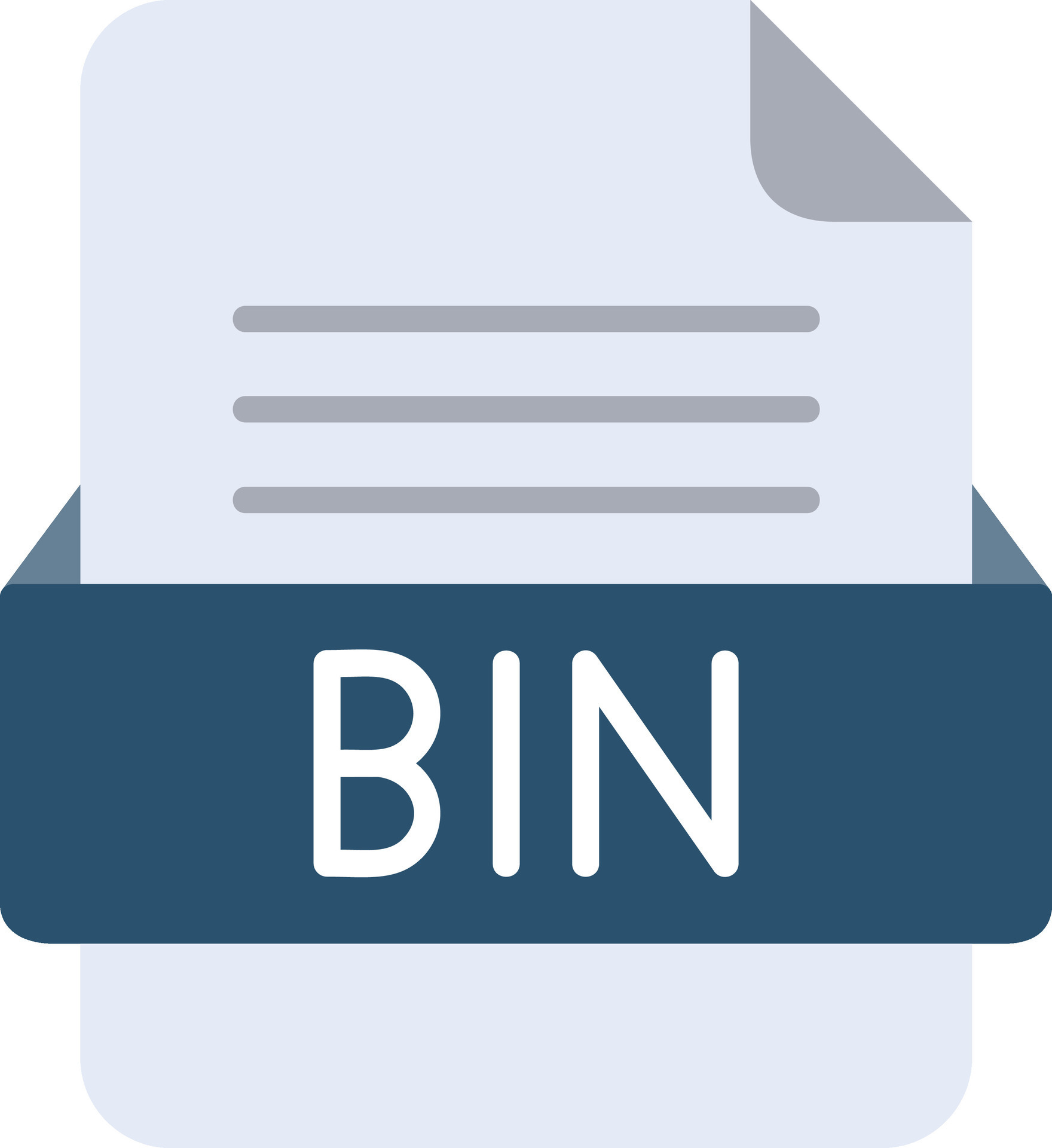 Bin File Format Line Icon 28643569 Vector Art At Vecteezy