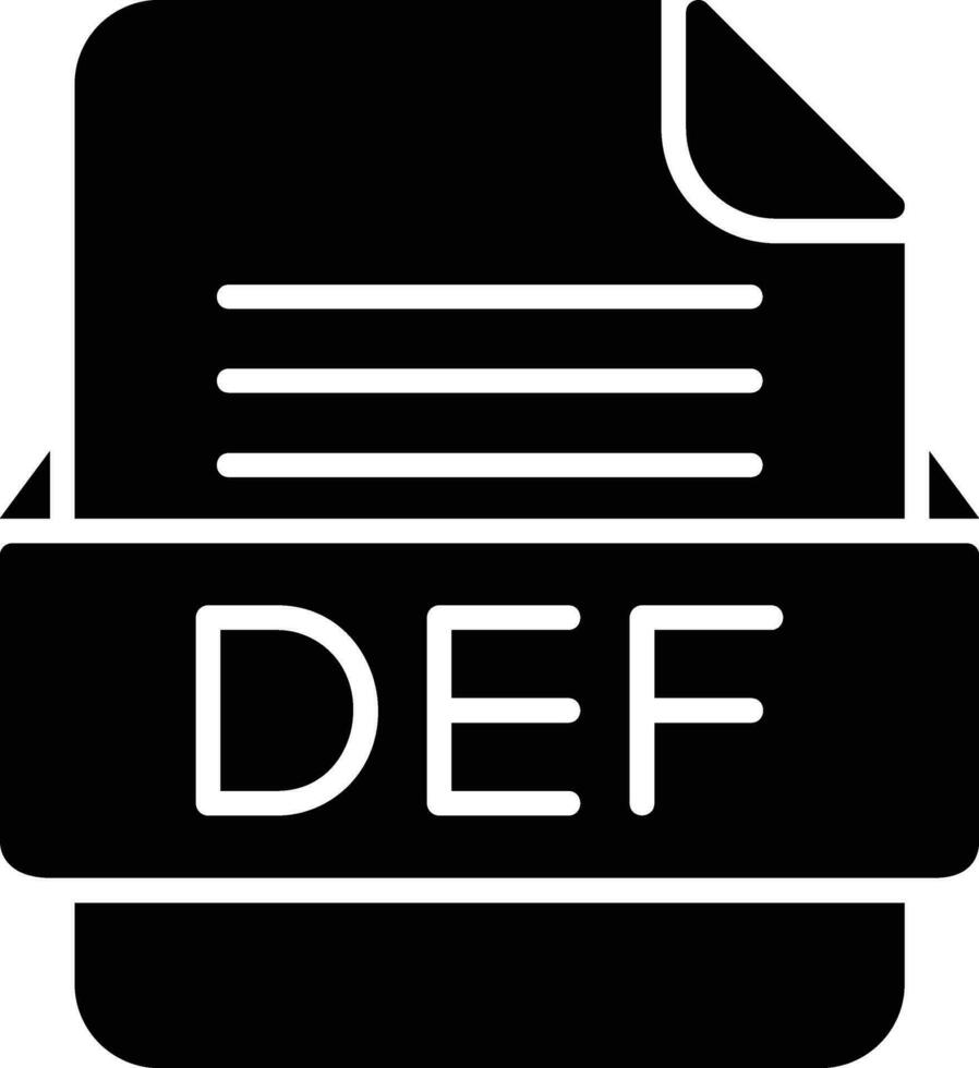 Def File Format Line Icon 28643920 Vector Art At Vecteezy
