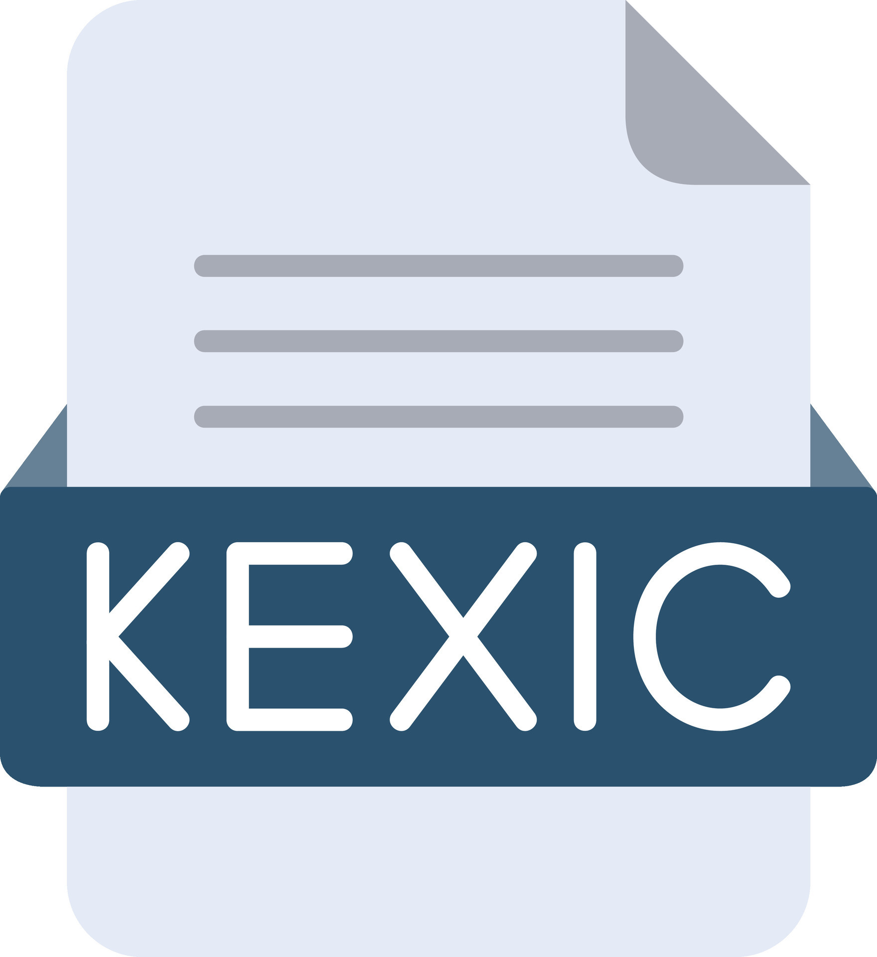 Kexic File Format Line Icon 28644309 Vector Art At Vecteezy