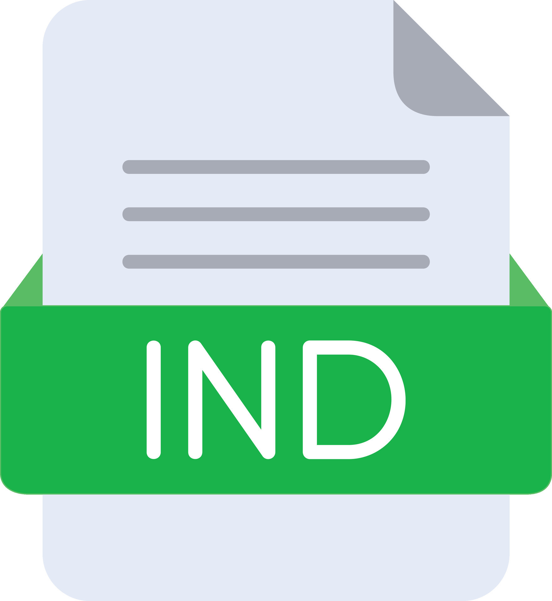 Ind File Format Line Icon 28644431 Vector Art At Vecteezy