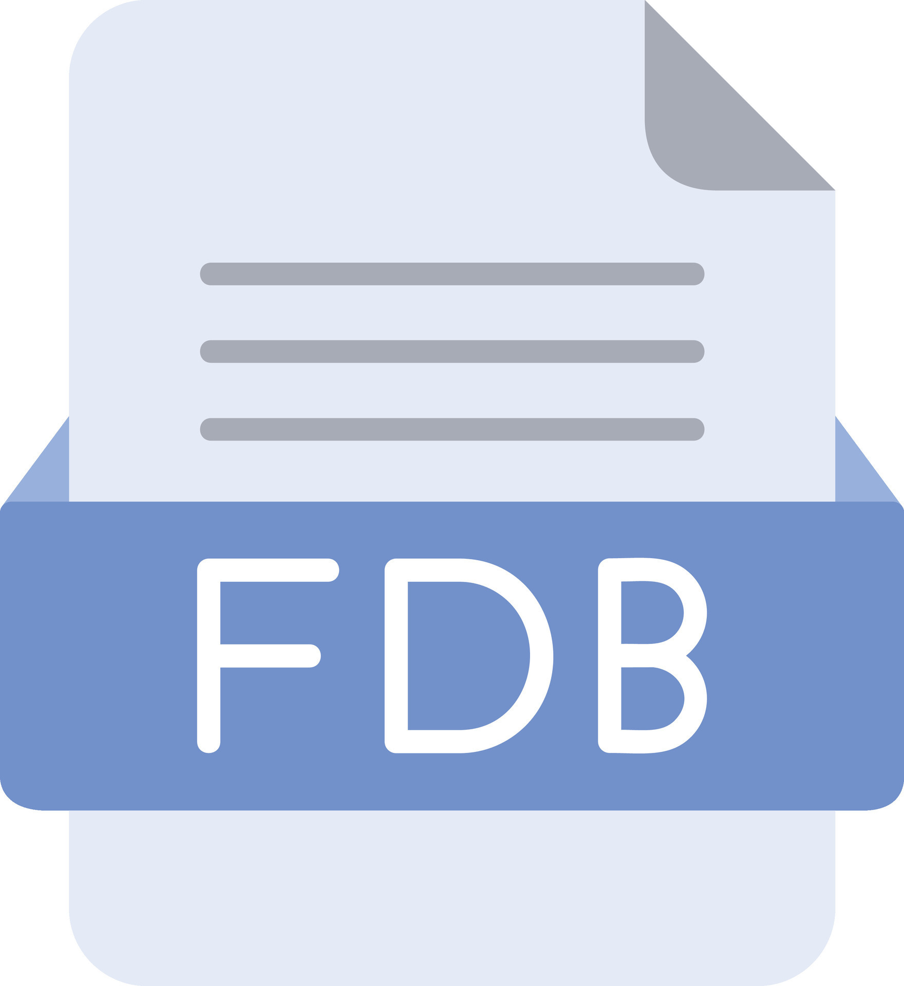 Fdb File Format Line Icon 28644482 Vector Art At Vecteezy