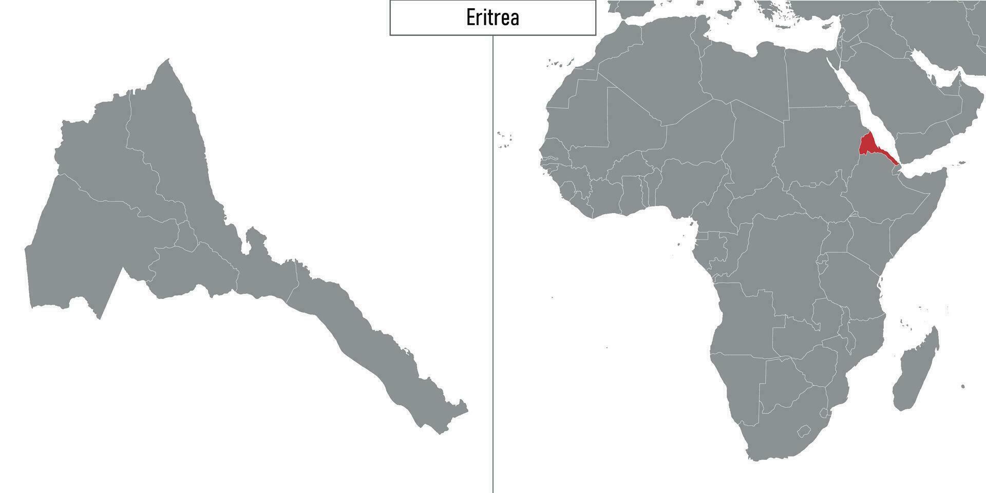 map of Eritrea and location on Africa map 28650162 Vector Art at Vecteezy