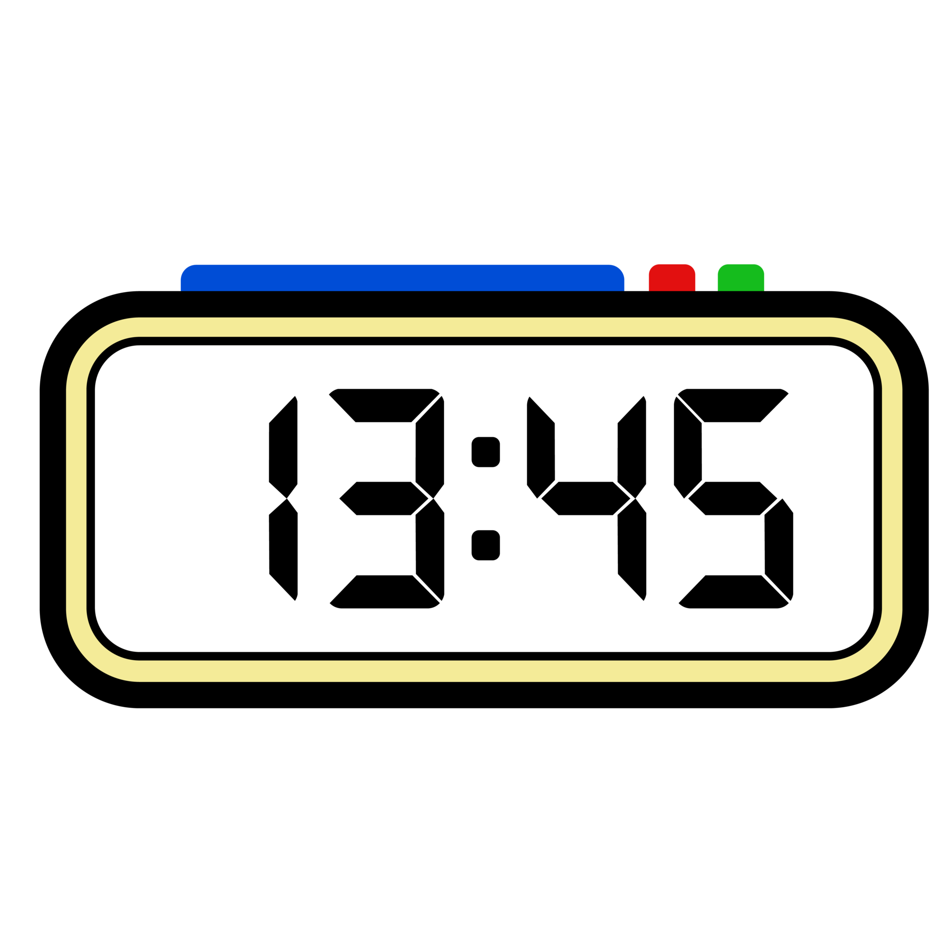 Digital Clock Time Show 13.45, Clock 24 Hours Illustration, Time ... Digital Clock Time Show 13.45, Clock 24 Hours Illustration, Time ...