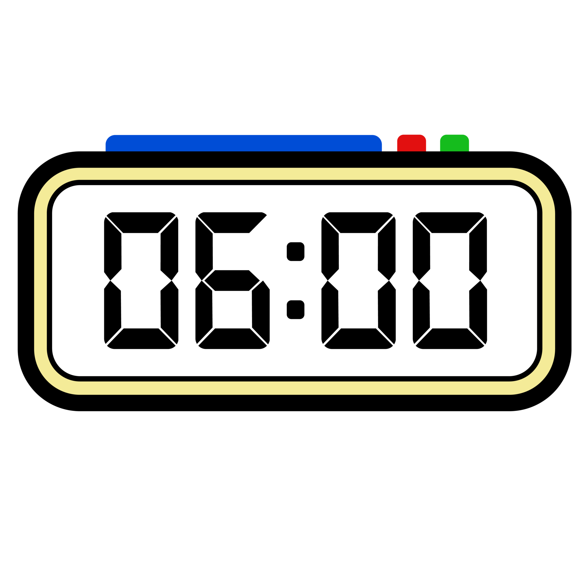 Digital Clock Face Clipart Digital Clock Face Clipart