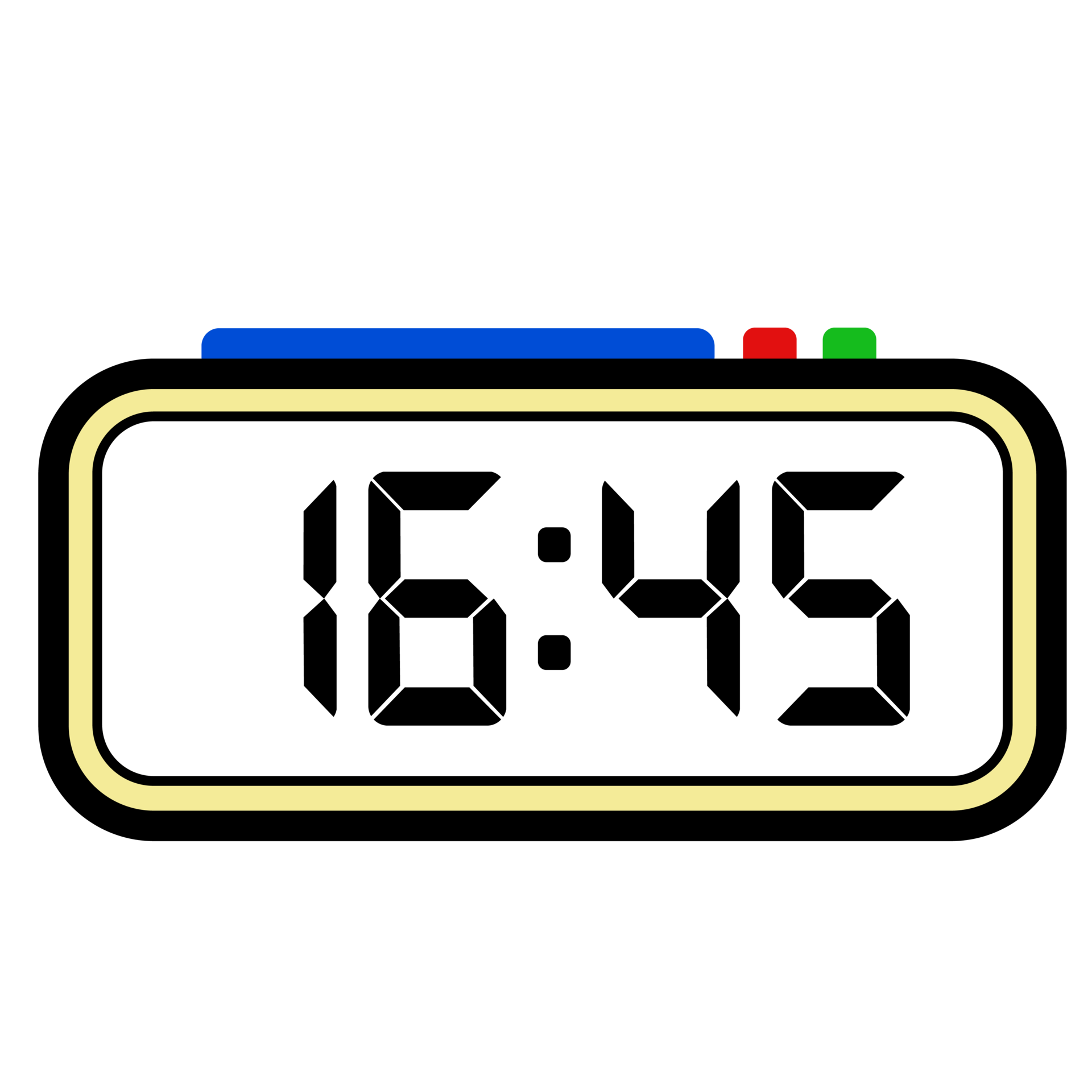 digital klocka tid visa 16.45, klocka 24 timmar illustration, tid illustration 28651583 PNG