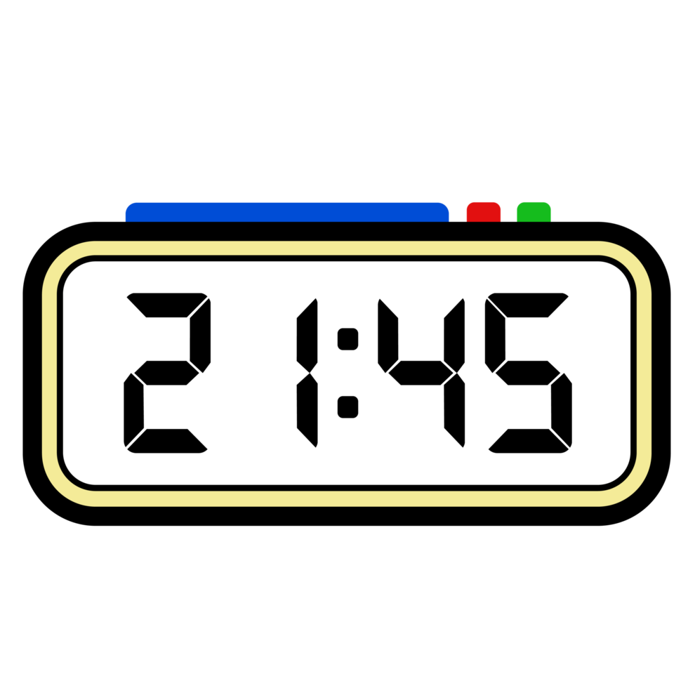 Digital Clock Time Show 21.45, Clock 24 Hours Illustration, Time ...