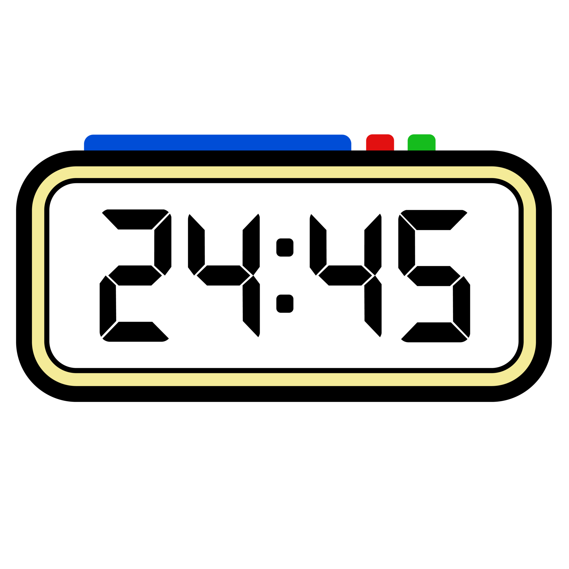 Digital Clocks Clipart
