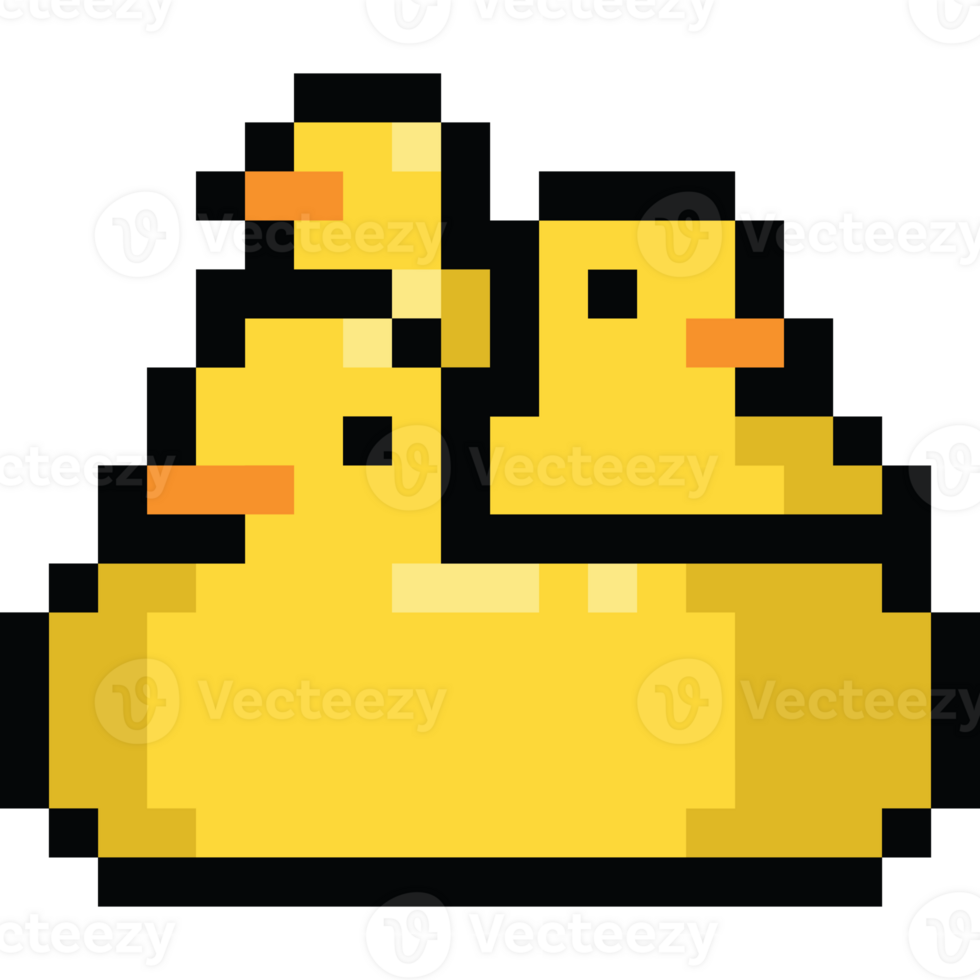 Pixel art cartoon rubber duck 28651869 PNG Pixel art cartoon rubber duck 28651869 PNG