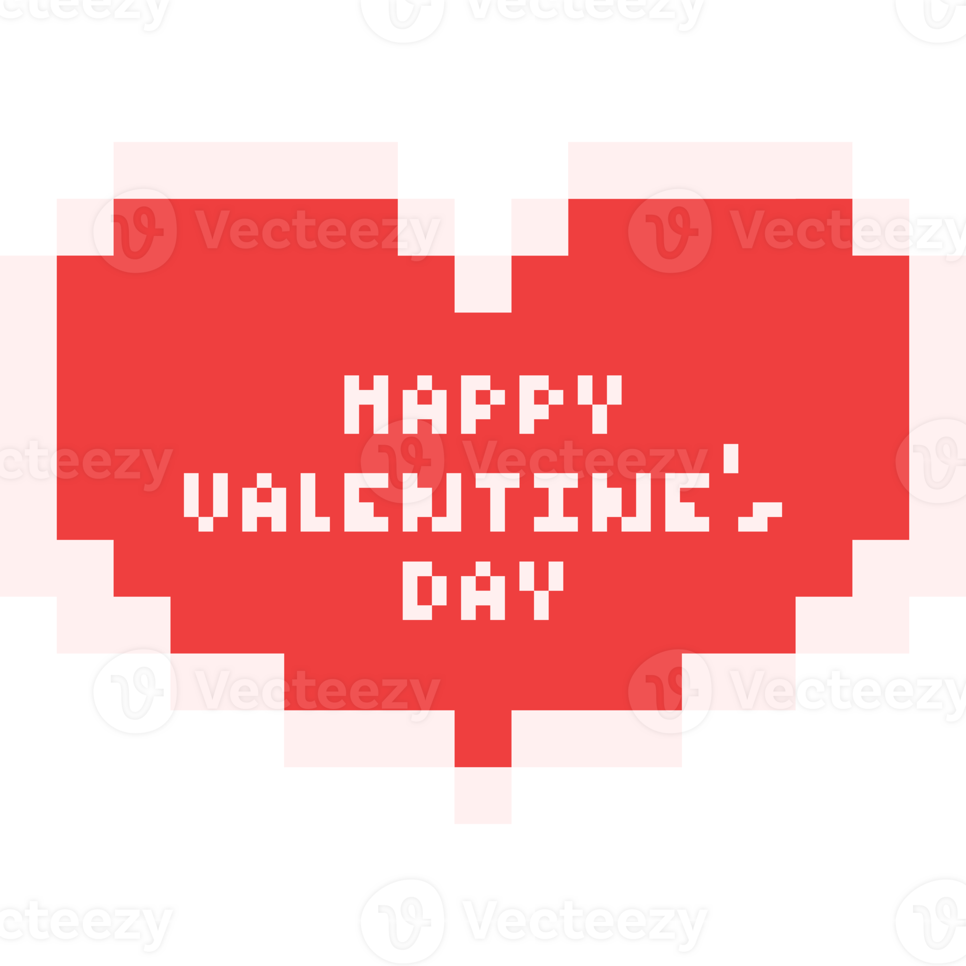 Pixel art red heart valentine icon 28652119 PNG