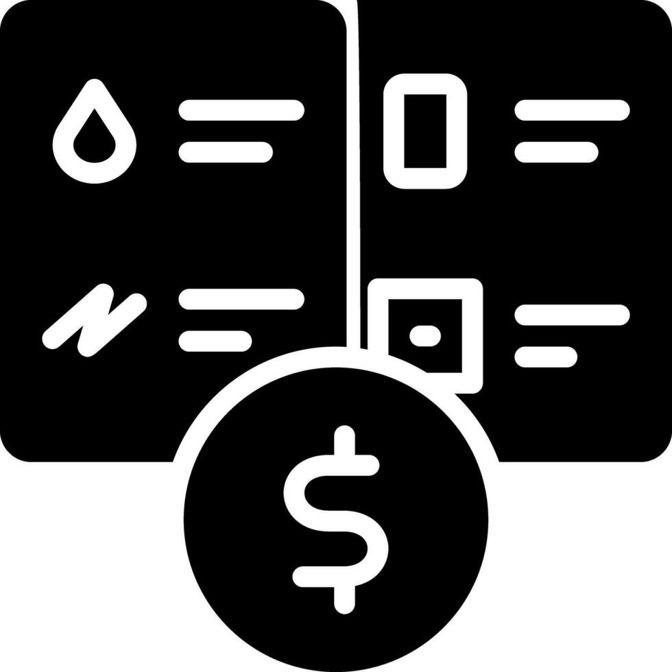 solid icon for bill 28652809 Vector Art at Vecteezy