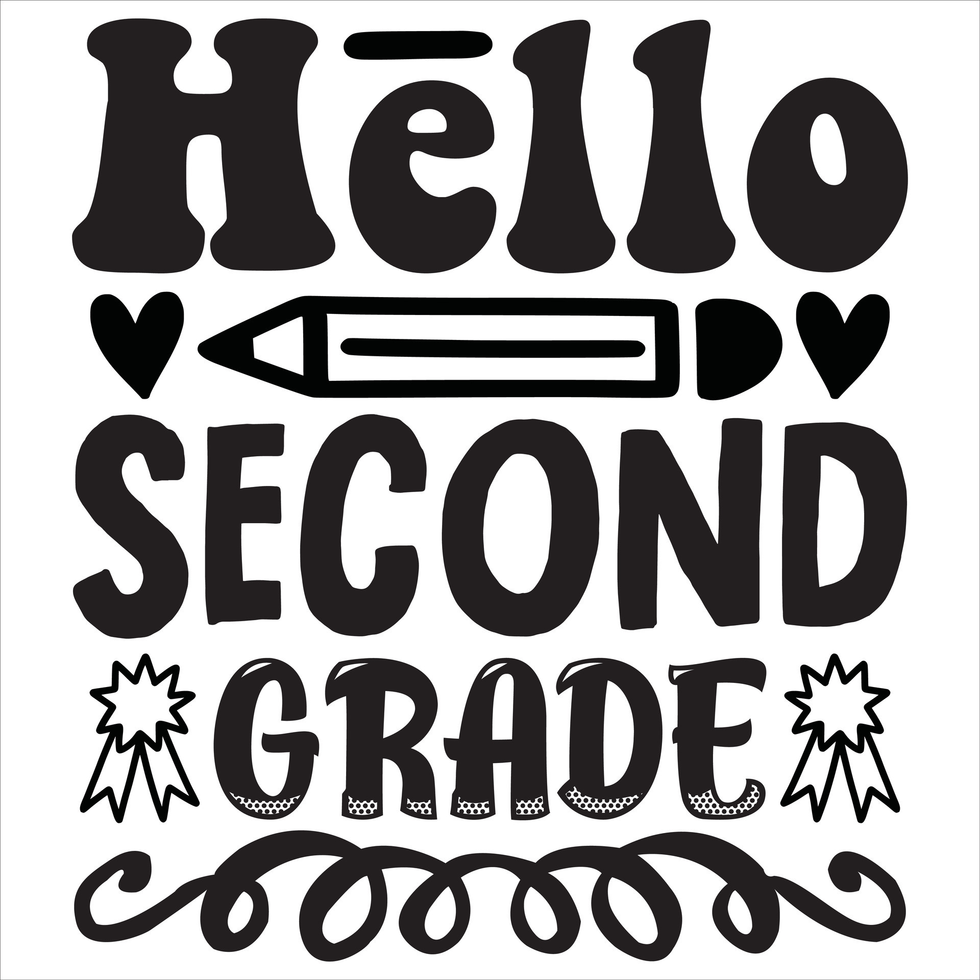Hello Second Grade 28653005 Vector Art at Vecteezy